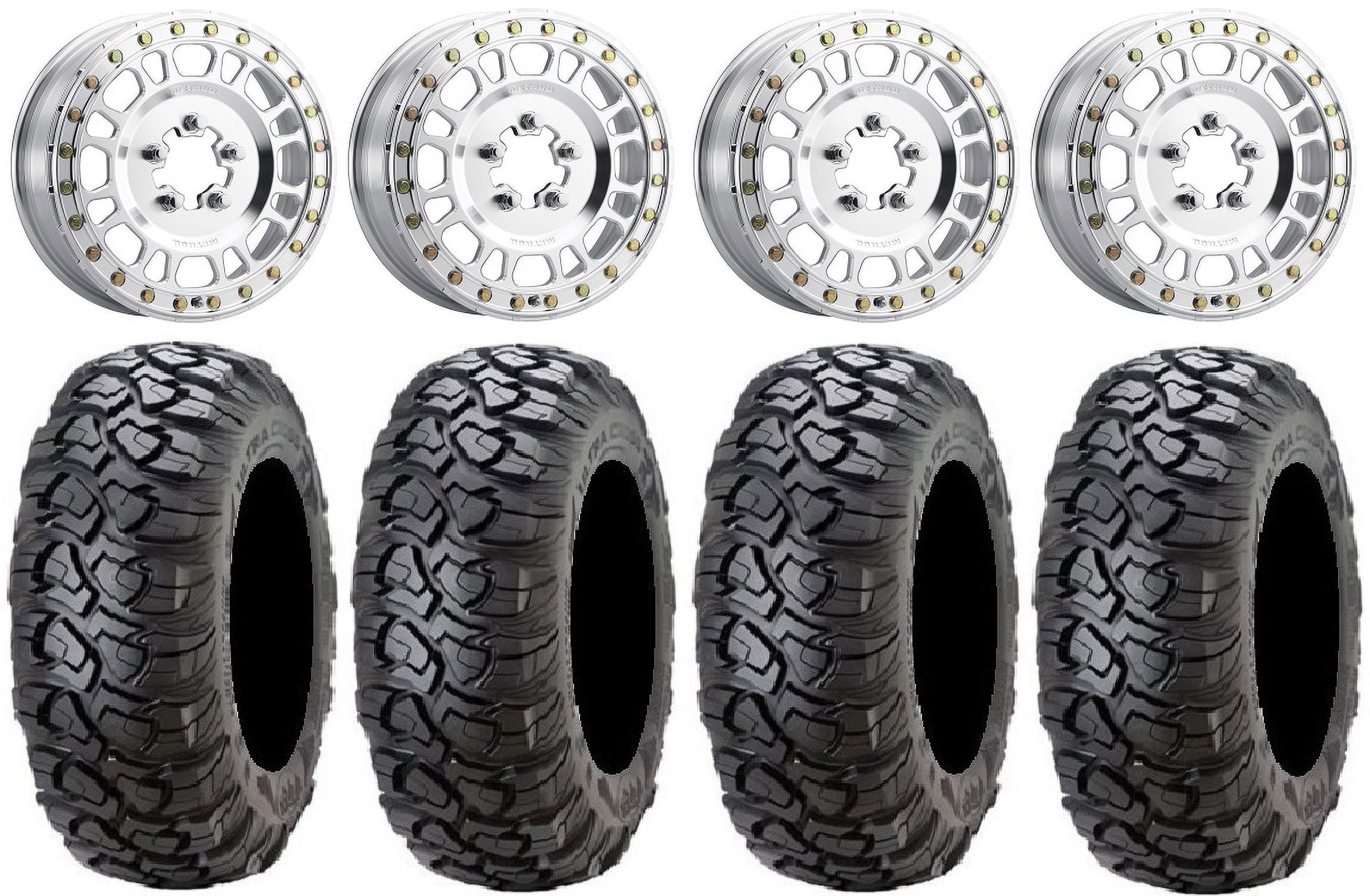 Method 412 Bdlk 15" Wheels Raw 32" Ultracross Tires Polaris RZR Turbo R ...