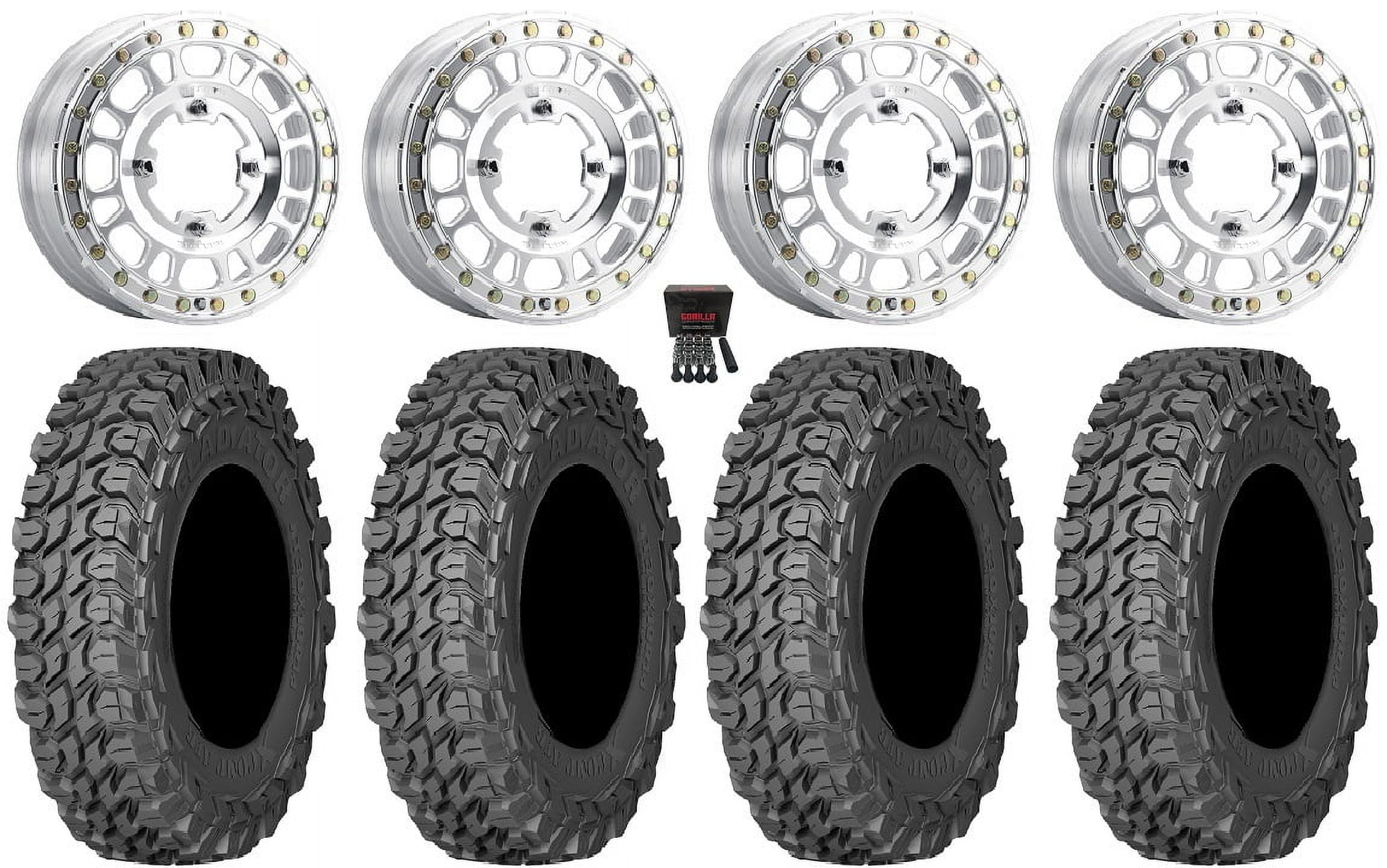 Method 412 Beadlock 15" Wheels Raw 32" X Comp ATR Tires Polaris RZR XP ...