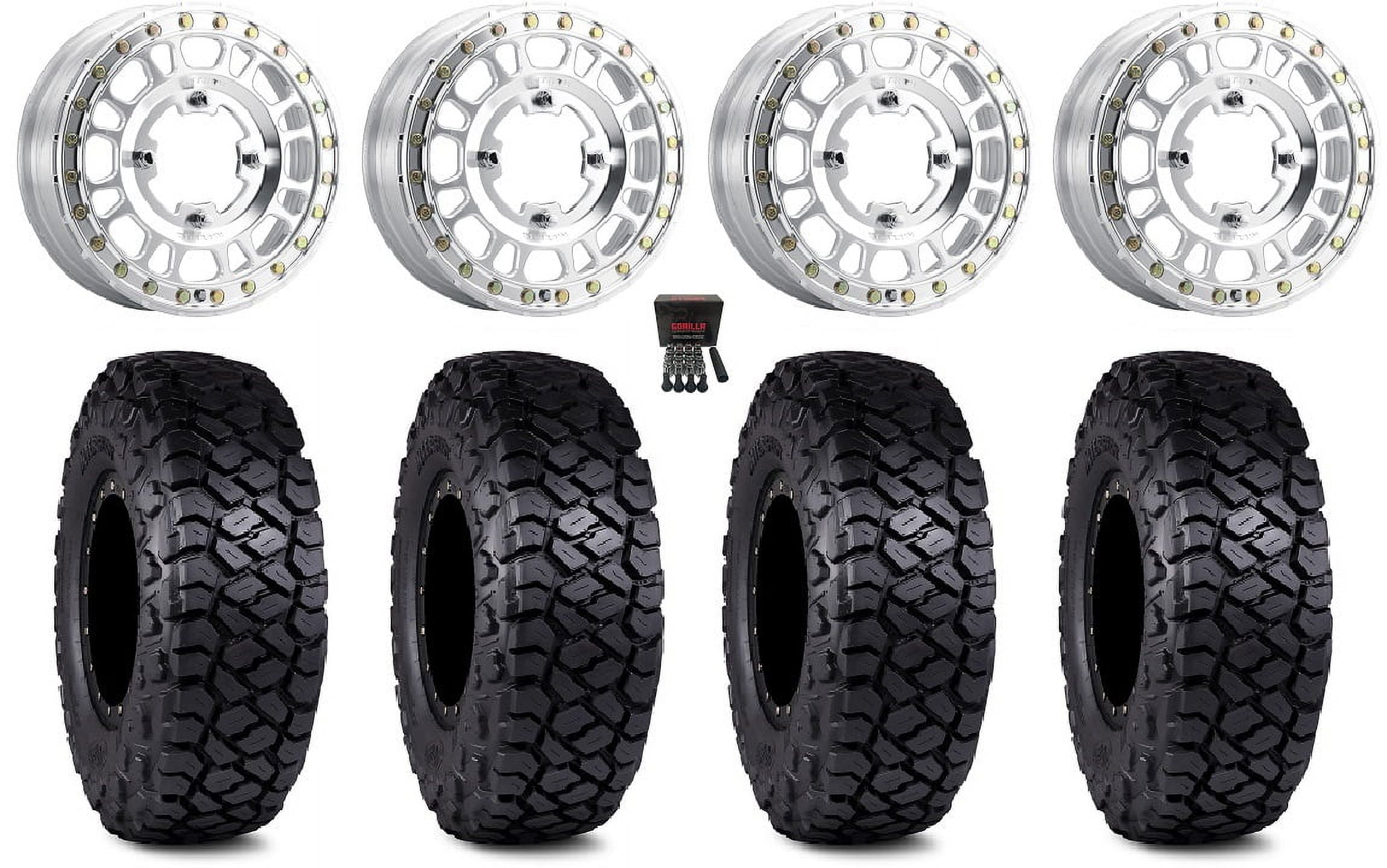 Method 412 Beadlock 15" Wheels Raw 35" Intersect Tires Polaris RZR XP 1000 / PRO XP / Ranger XP ...