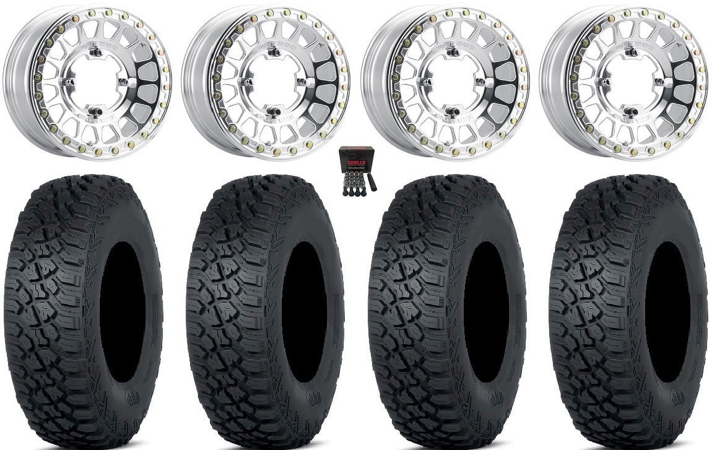 Method 413 Beadlock 15" Wheels Po 30" Tenacity XNR (8ply) Tires Can-Am ...