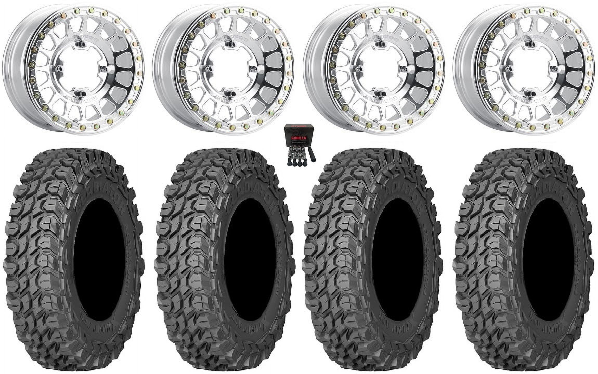 Method 413 Beadlock 15" Wheels Pol 32" X Comp ATR Tires Sportsman RZR ...