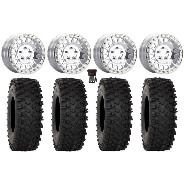 Method 413 Beadlock 15" Wheels Pol 33" ATX470 Tires Polaris RZR Turbo R ...
