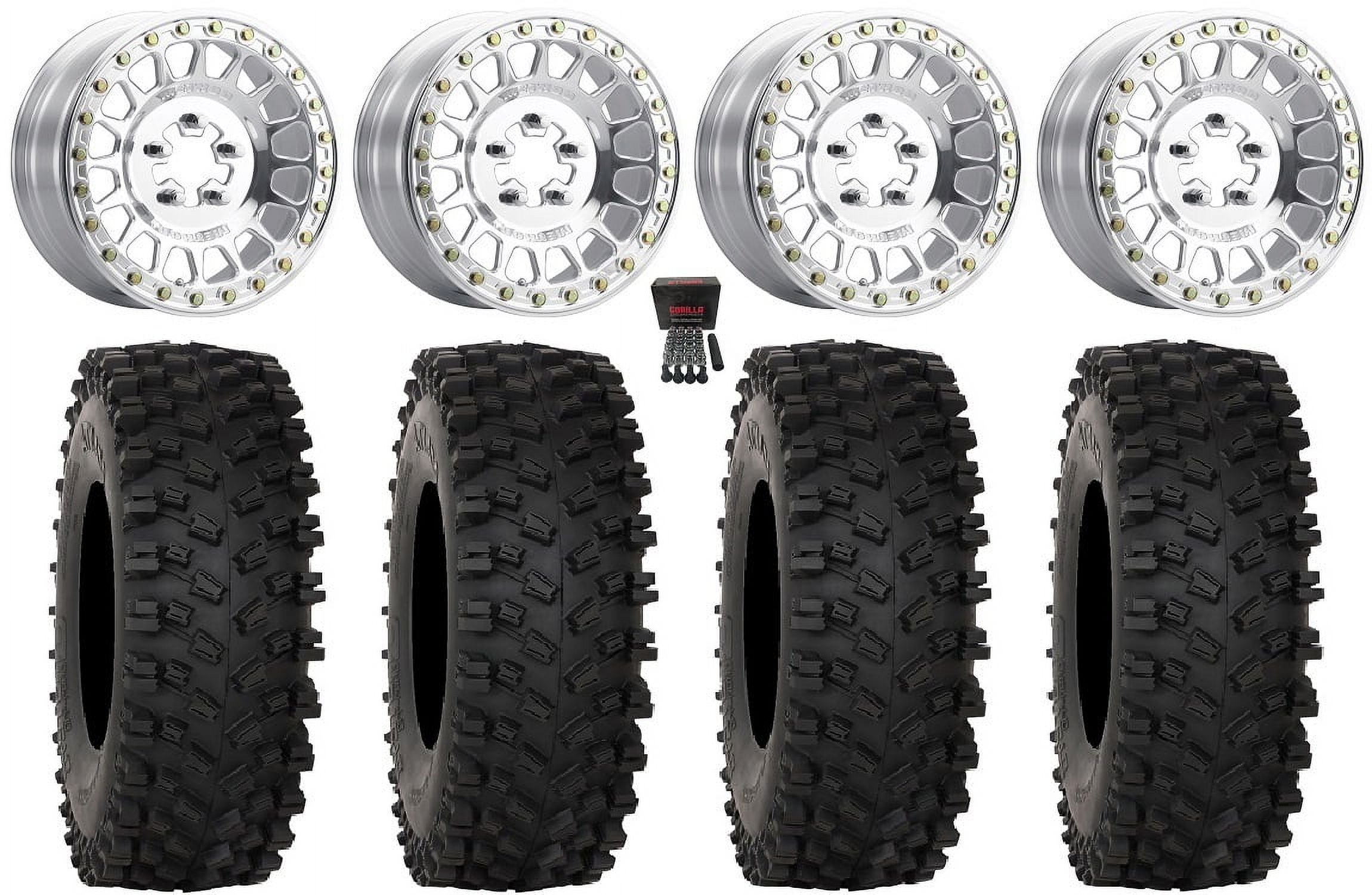 Method 413 Beadlock 15" Wheels Pol 35" ATX470 Tires Polaris RZR Turbo R ...