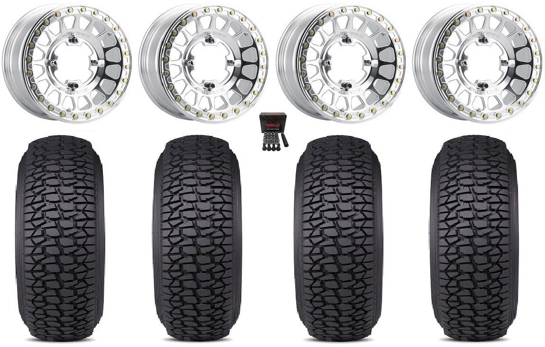 Method 413 Beadlock 15" Wheels Pol 35" Regulator 2 Tires Sportsman RZR ...