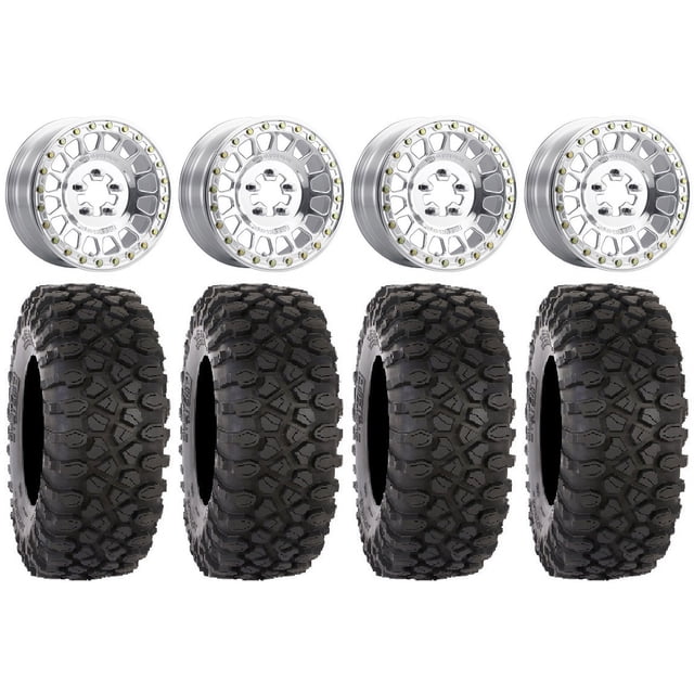 Method 413 Beadlock 15" Wheels Pol 35" XC450 Tires Polaris RZR Turbo R ...