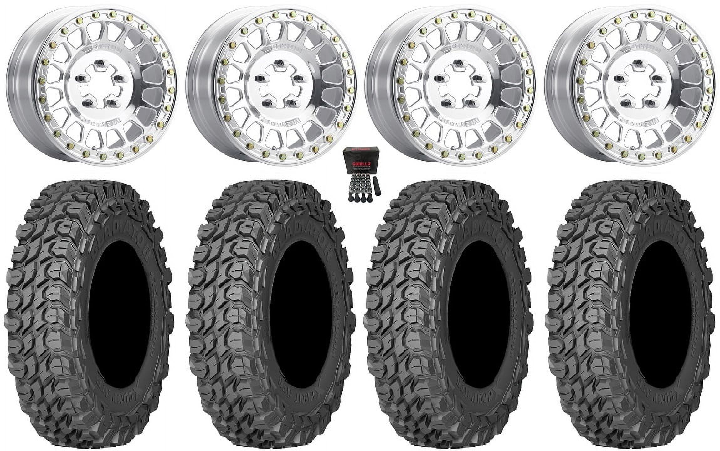 Method 413 Beadlock 15" Wheels Polished 32" X Comp ATR Tires Polaris ...