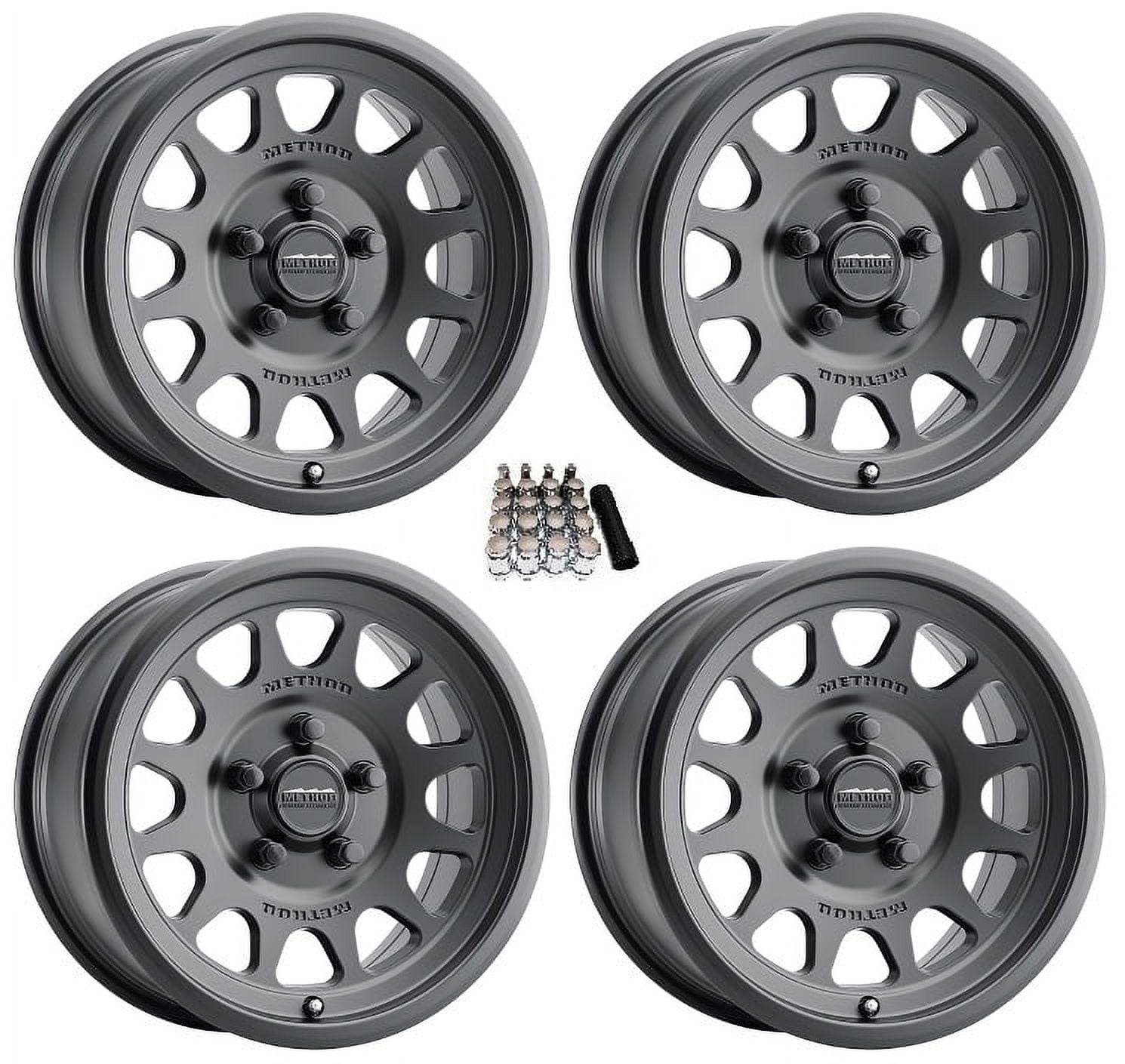 Method 414 15" Wheels Black (+13mm) Polaris RZR Turbo R & Pro R Ranger ...