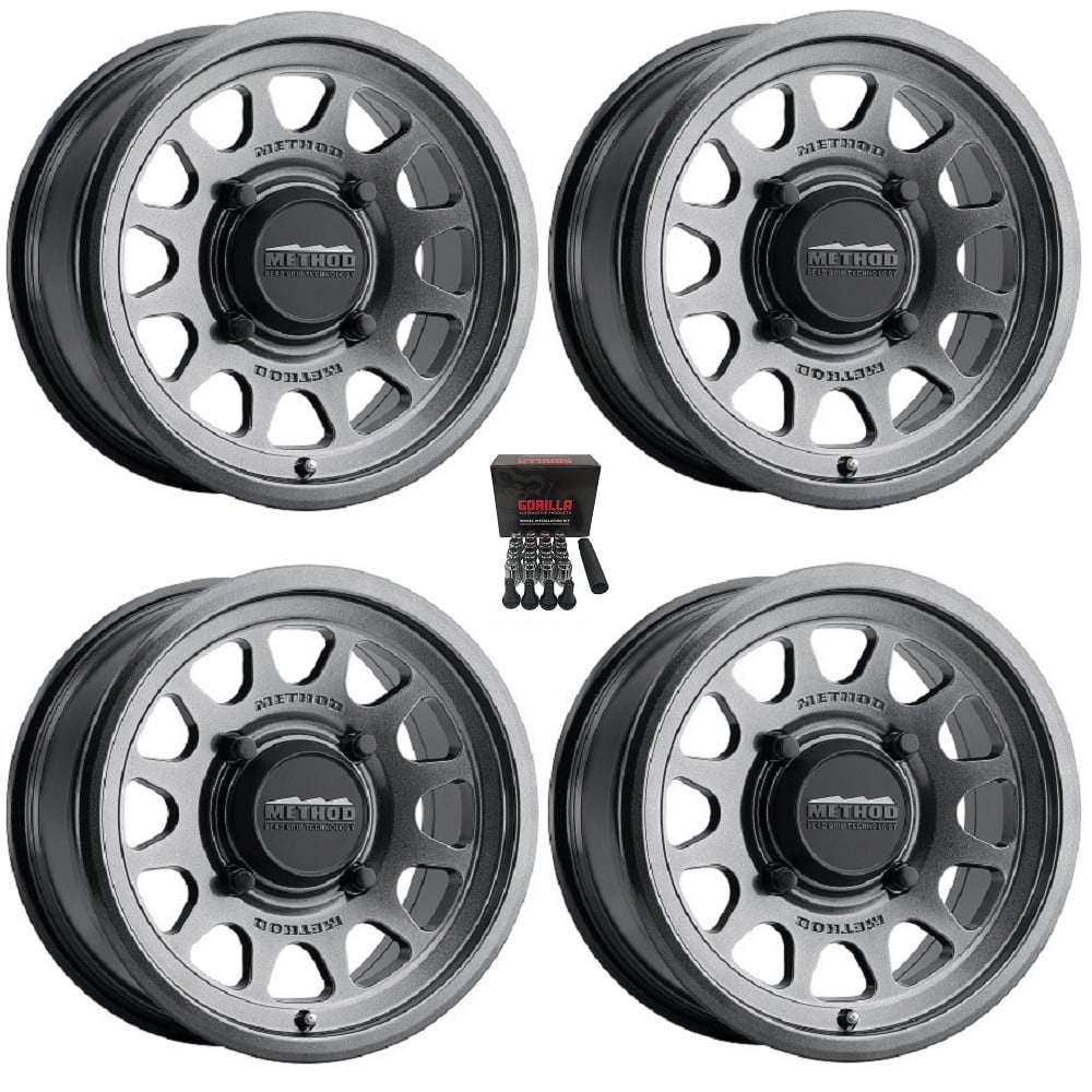 Method 414 15x10 Wide Wheels Graphite (+25mm) Can-Am Commander Maverick ...