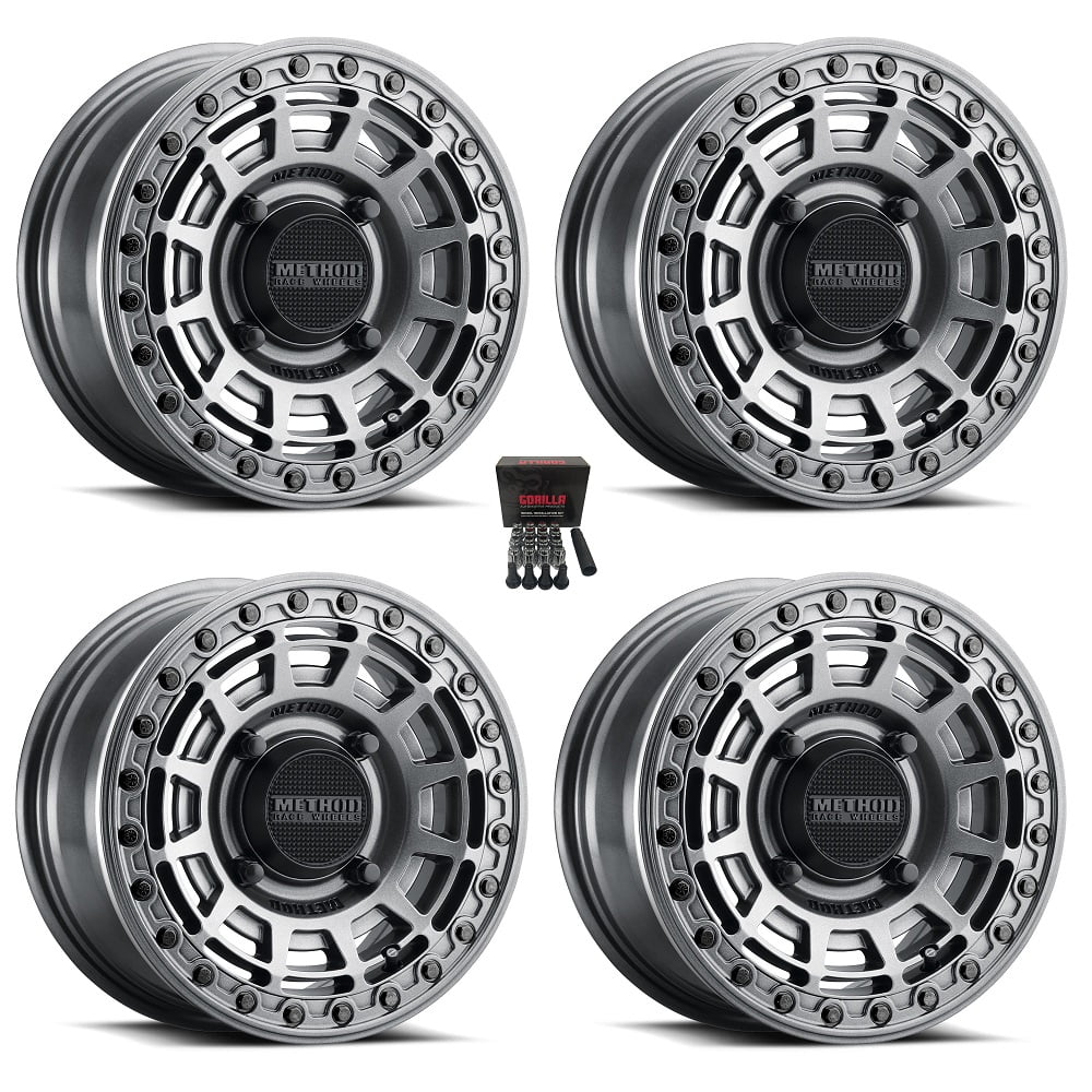 Method 415 15" Wheels/Rims Graphite (+38mm) Polaris RZR 1000 XP ...