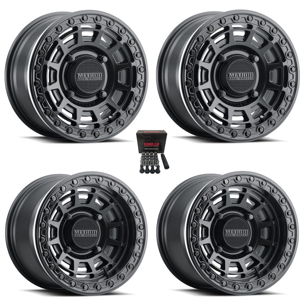 Method 415 15x10 Wide Wheels Black (+38mm) Can-Am Commander Maverick ...