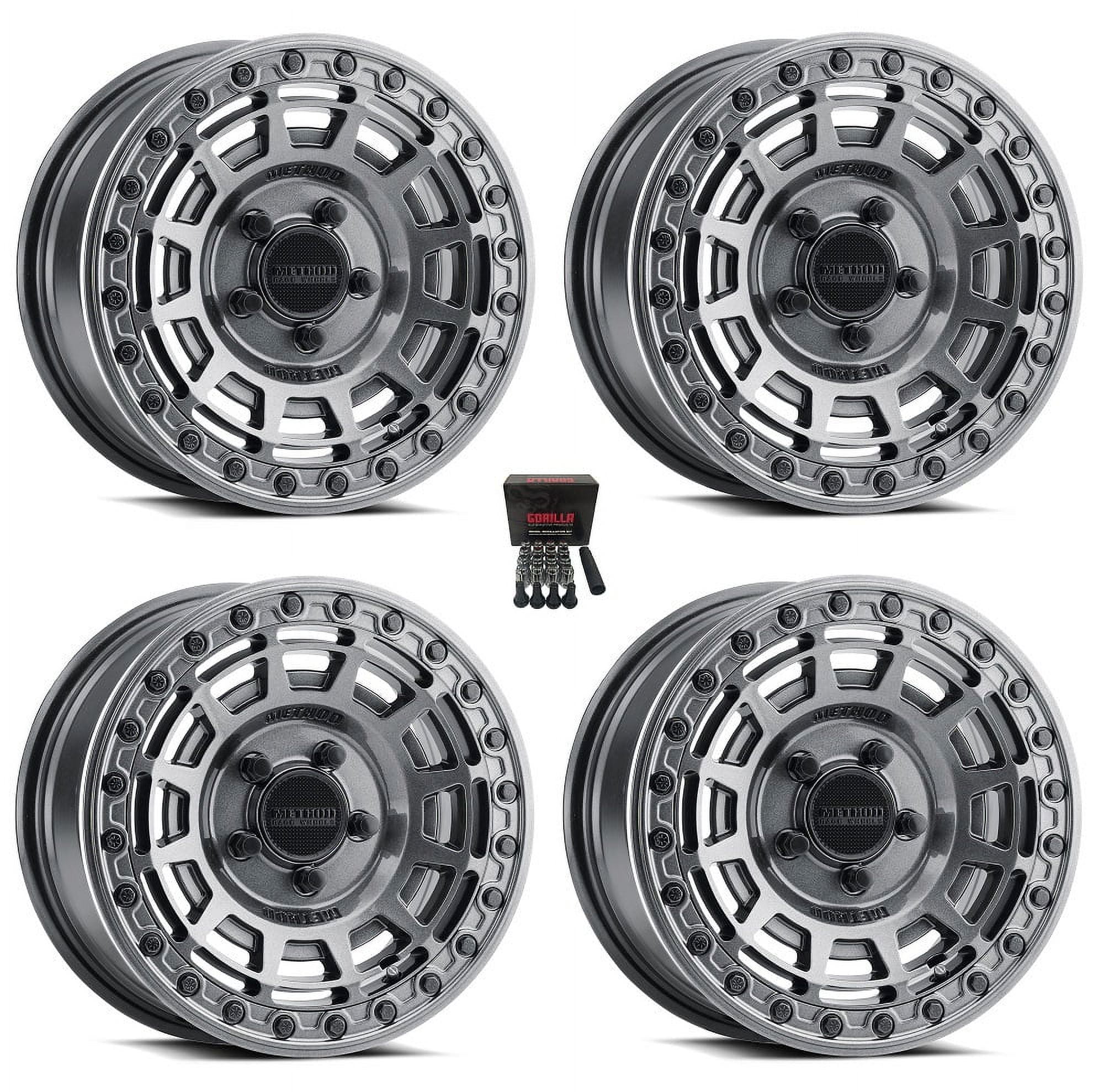 Method 415 15x7/15x10 Wheels Graphite (+38mm/+25mm) Polaris RZR Turbo R ...