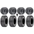 Method 415 Bdlk 15" Wheels Bk +38mm 35" Roxxzilla Tires Polaris RZR ...