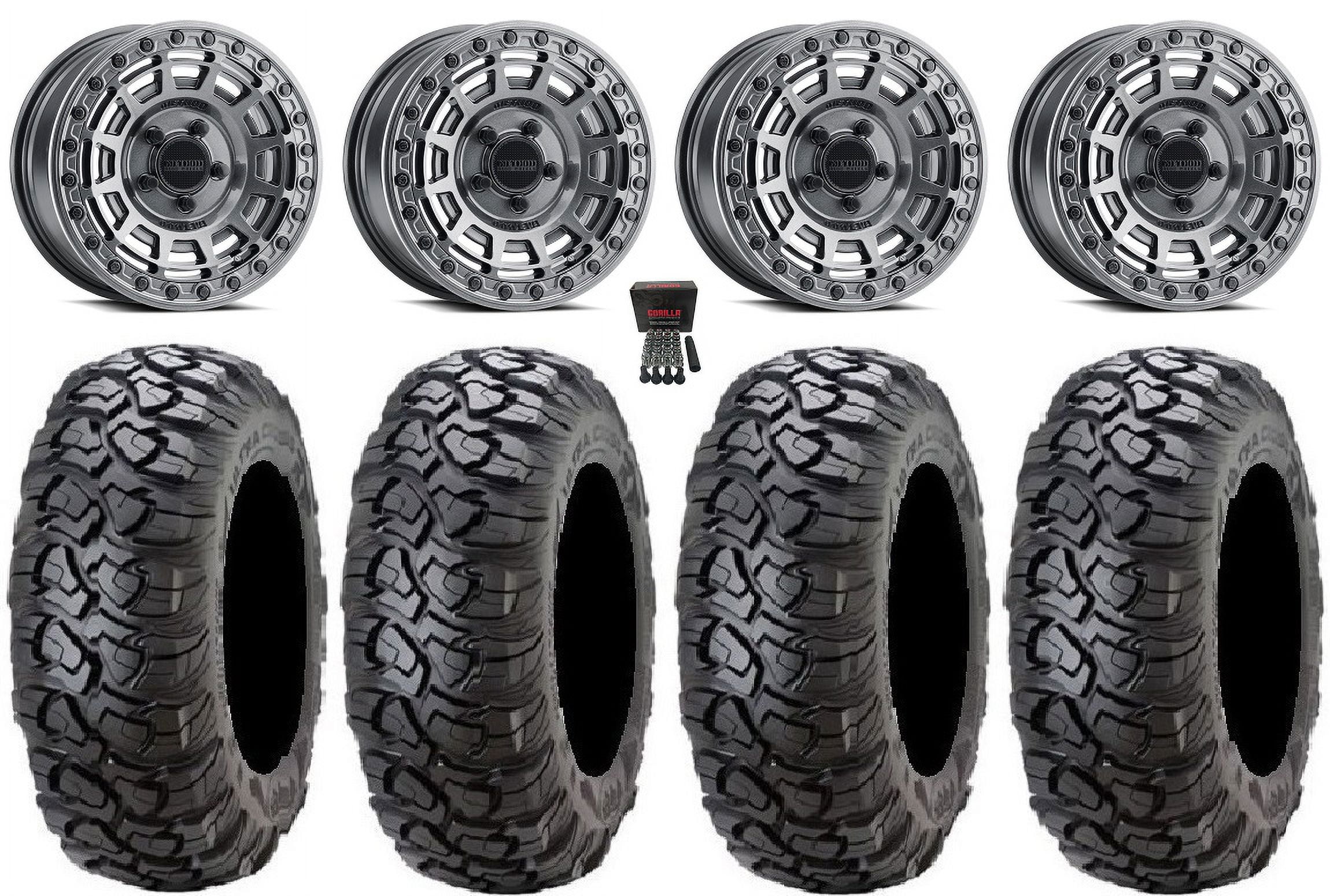 Method 415 Bdlk 15" Wheels Gr +38mm 32" Ultracross Tires Polaris RZR ...