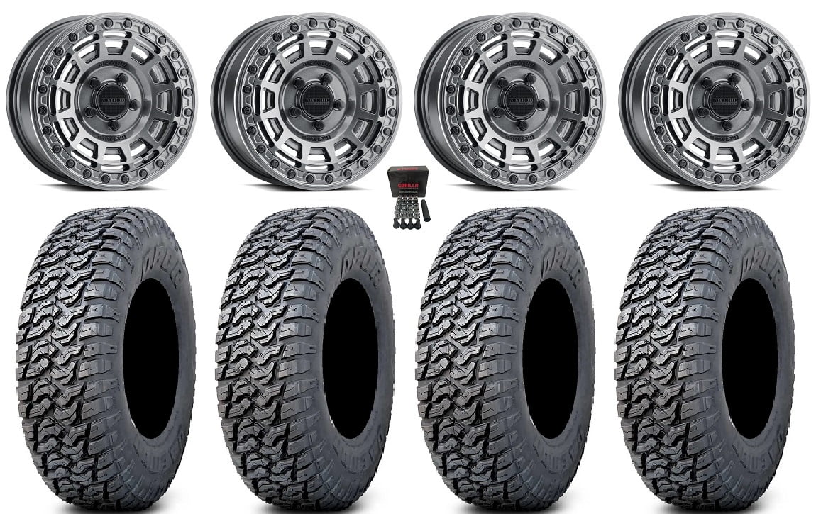 Method 415 Bdlk 15" Wheels Gr +38mm 33" Daemon Tires Polaris RZR Turbo ...
