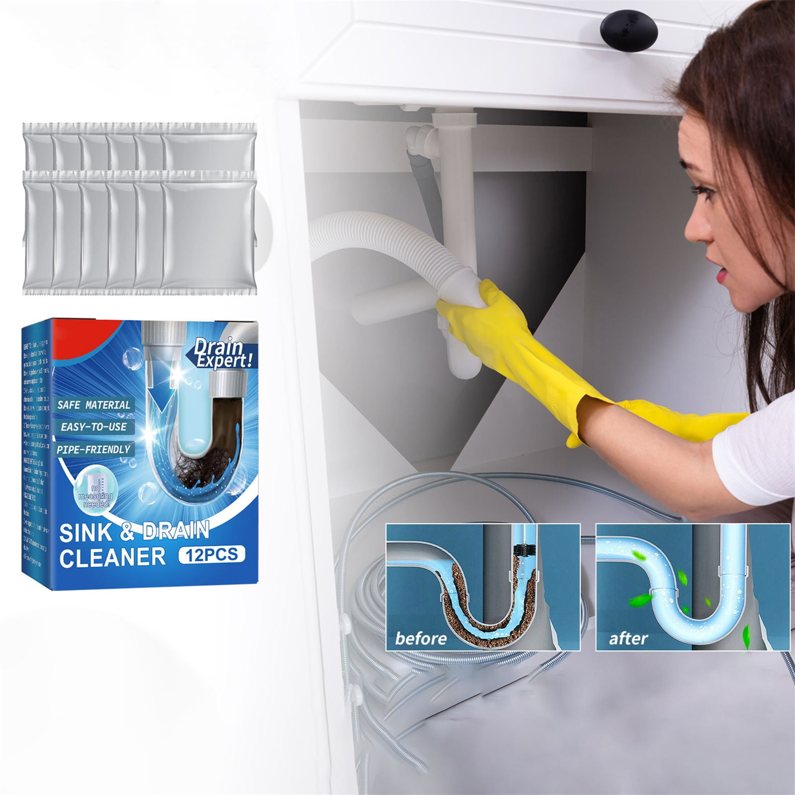 Method All Purpose Cleaner Pipe Cleaner Toilet Kitchen Pipe Anti ...