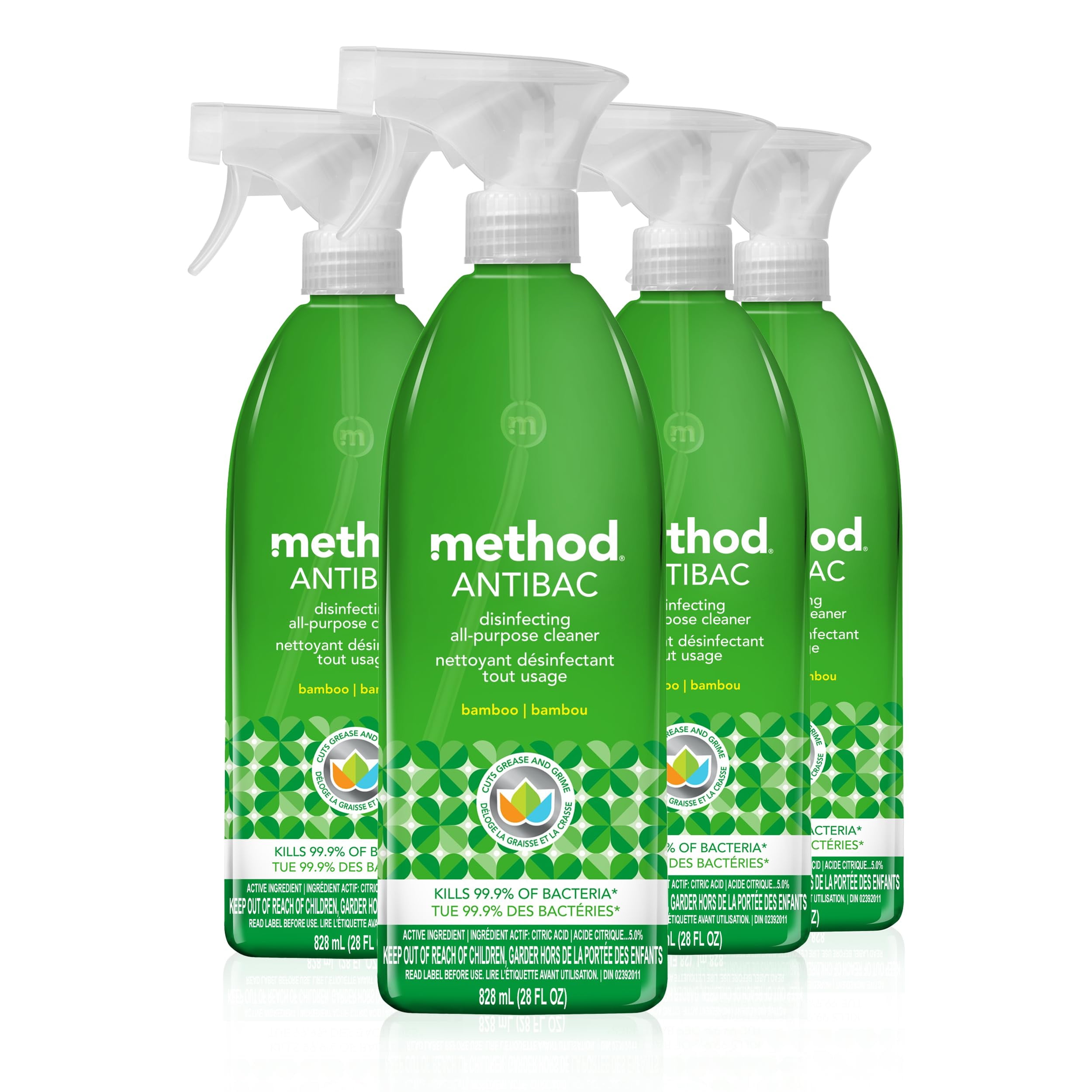Method Antibacterial All-Purpose Cleaner Spray, Bamboo, Kills 99.9% of ...