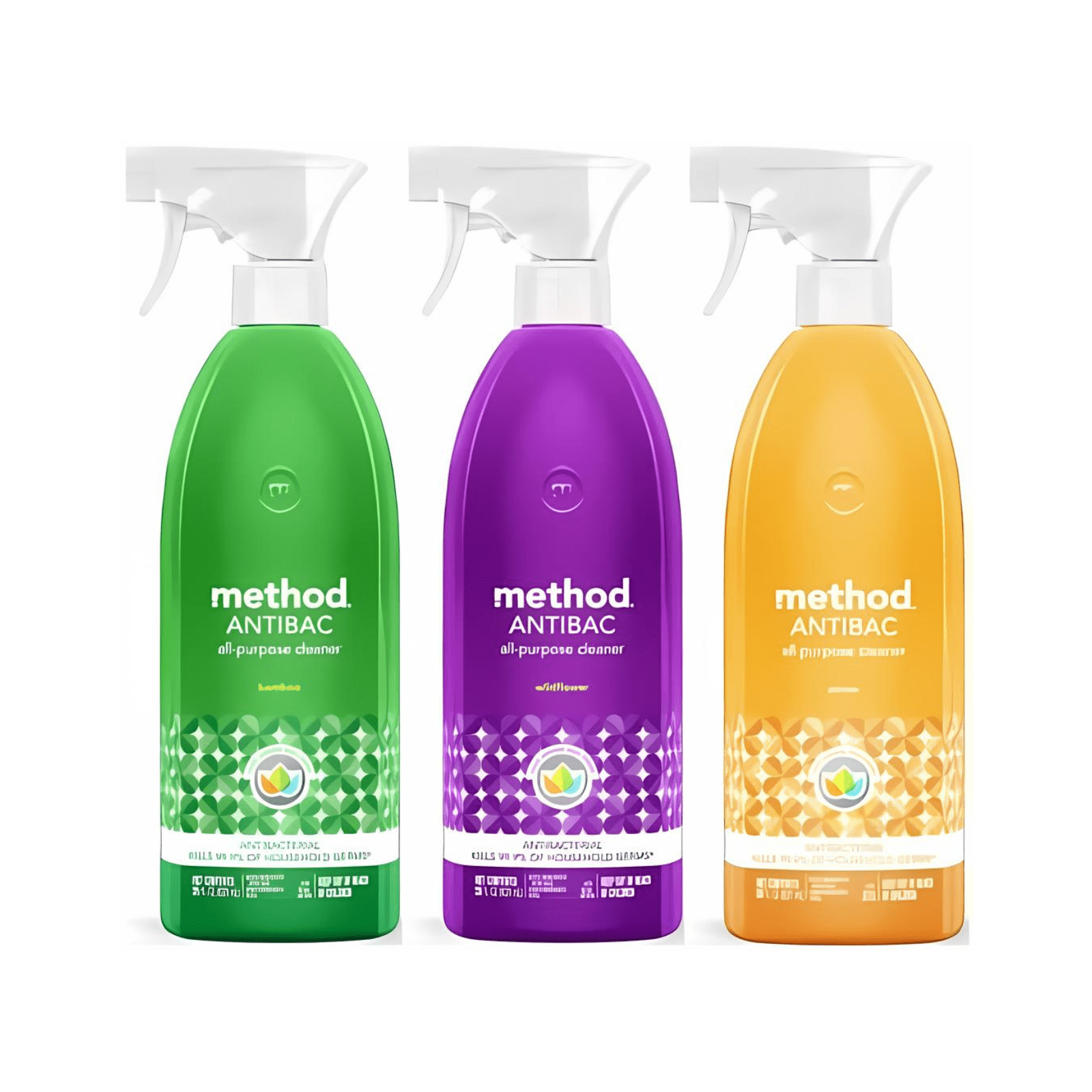 Method Antibacterial Cleaner Variety Pack, 1 Bamboo, 1 Wildflower, 1 ...