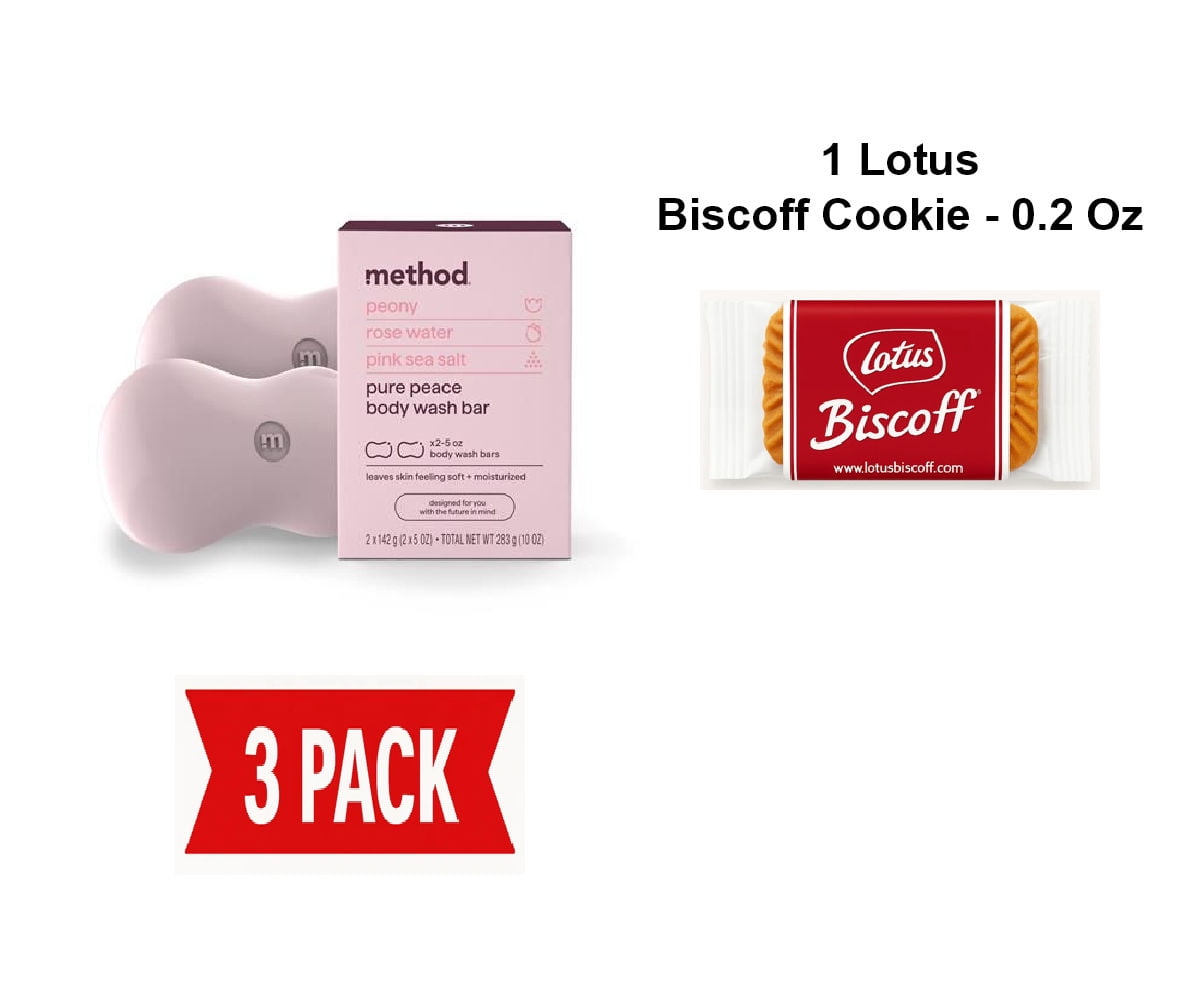 Method Bar Soap, Pure Peace, Pure Peace, Rose Water, Peonies + Pink Sea ...