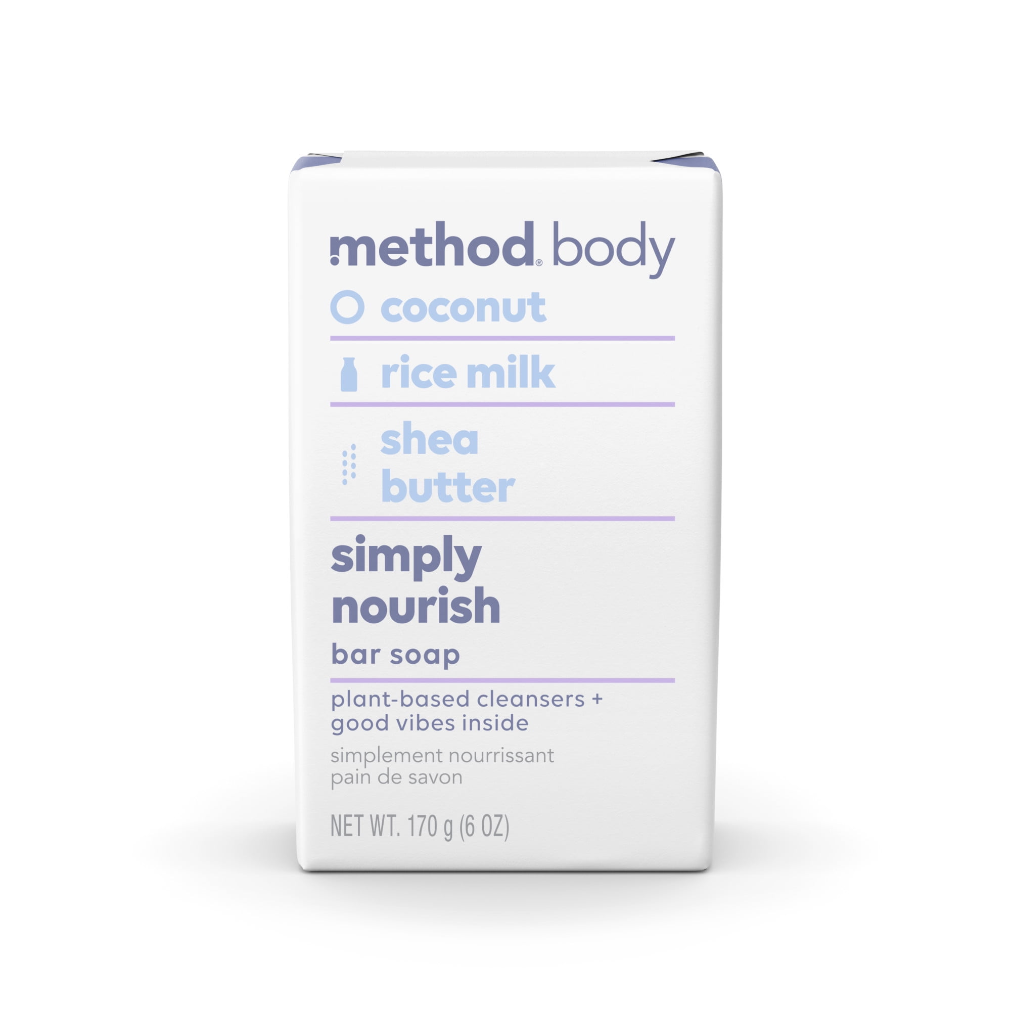 Method Bar Soap, Simply Nourish, 6oz – Moisturizing and Refreshing for ...