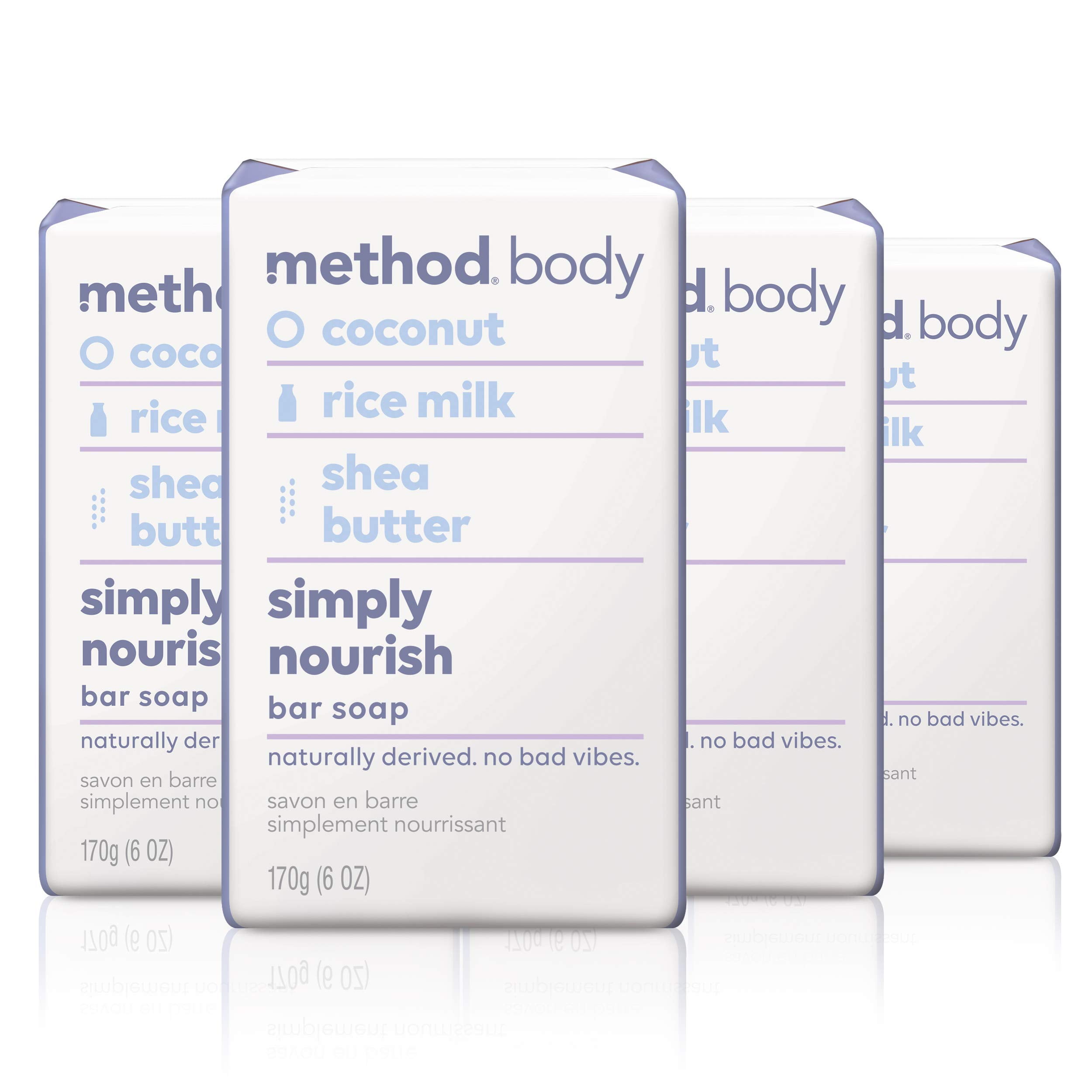 Method Bar Soap, Simply Nourish, Packaging May Vary, 6 Ounce (Pack Of 4 ...