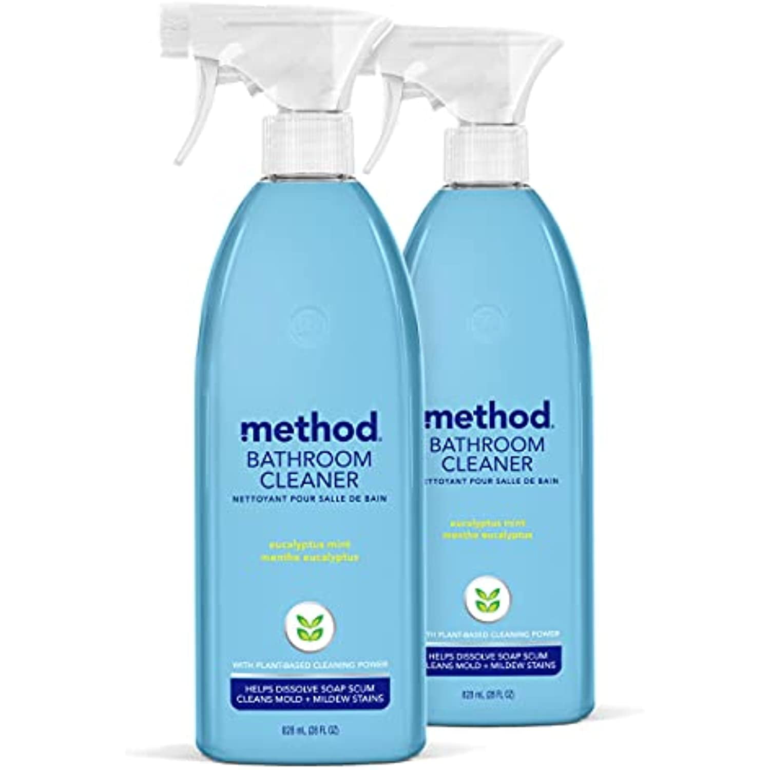 Method Bathroom Cleaner, Eucalyptus Mint, 28 Ounce, 2 Pack, Packaging ...