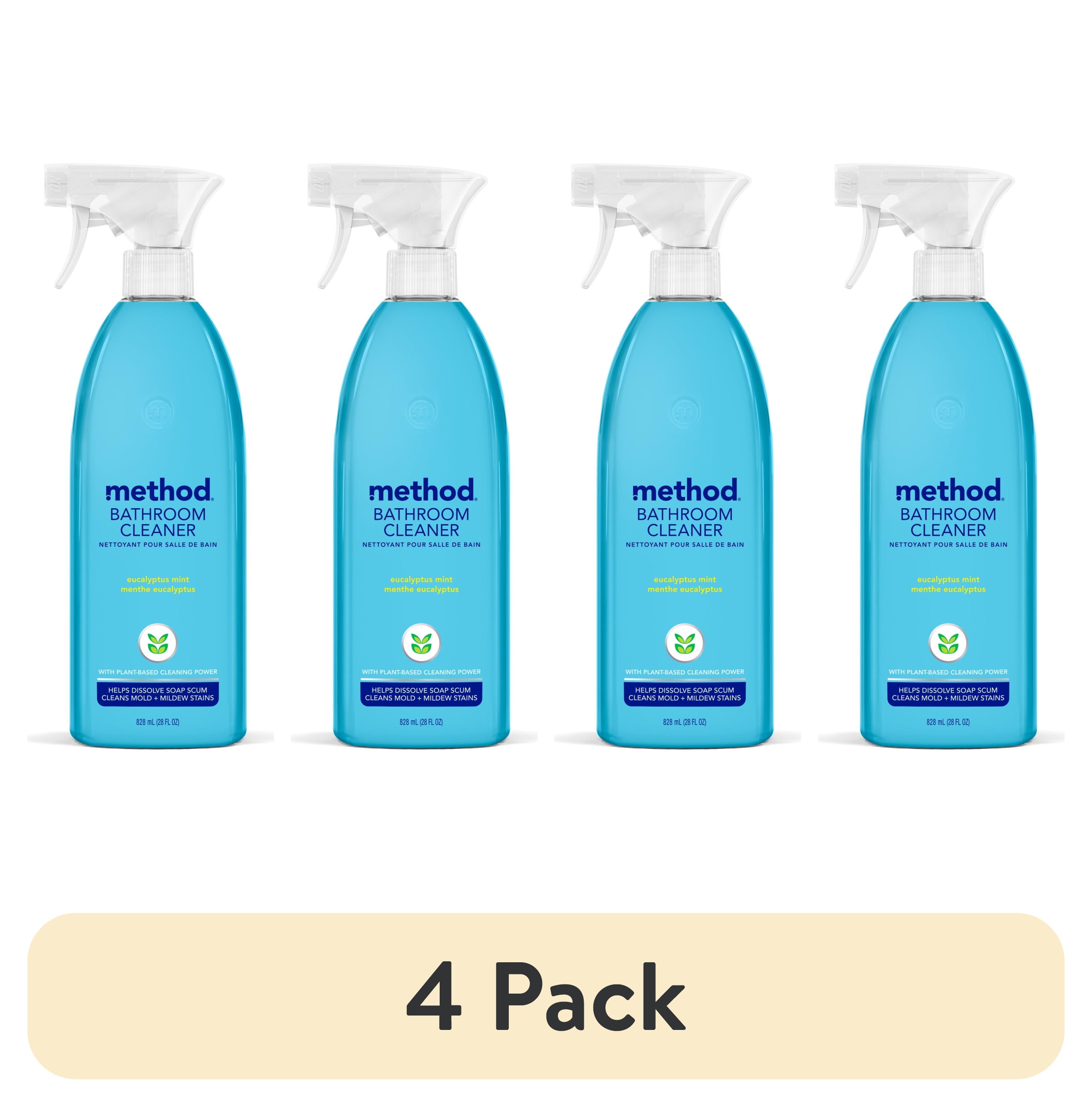 (4 pack) Method Bathroom Cleaner, Eucalyptus Mint, 28 Ounce - Walmart.com