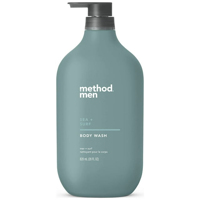 Method Men's Shower Gel Daily Soap Body Wash; Sea & Surf Scent; 28oz ...