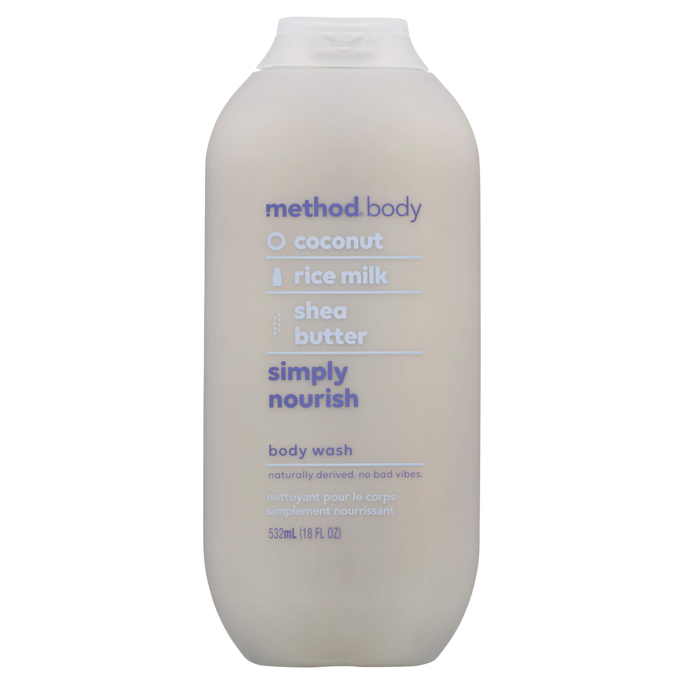 Method Coconut Simply Nourish Body Wash, Gel Form, Free Of Parabens, 18 Fl Oz - Walmart.com