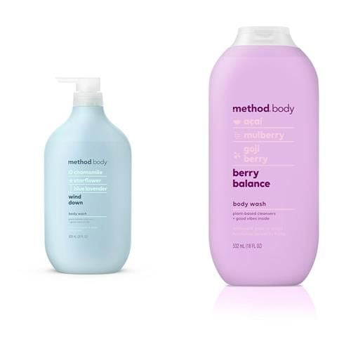Method Body Wash Wind Down 28 Fl Oz And Berry Balance 18 Oz (Packs Of 1 ...