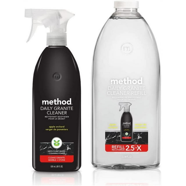 Free Shipping! Method Daily Granite Cleaner, Apple Orchard, Set ...