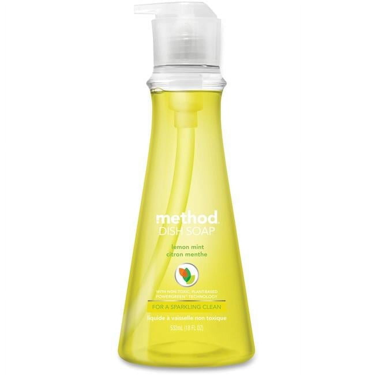 Method Detergent Dish Soap, Lemon Mint - Light Yellow - Walmart.com