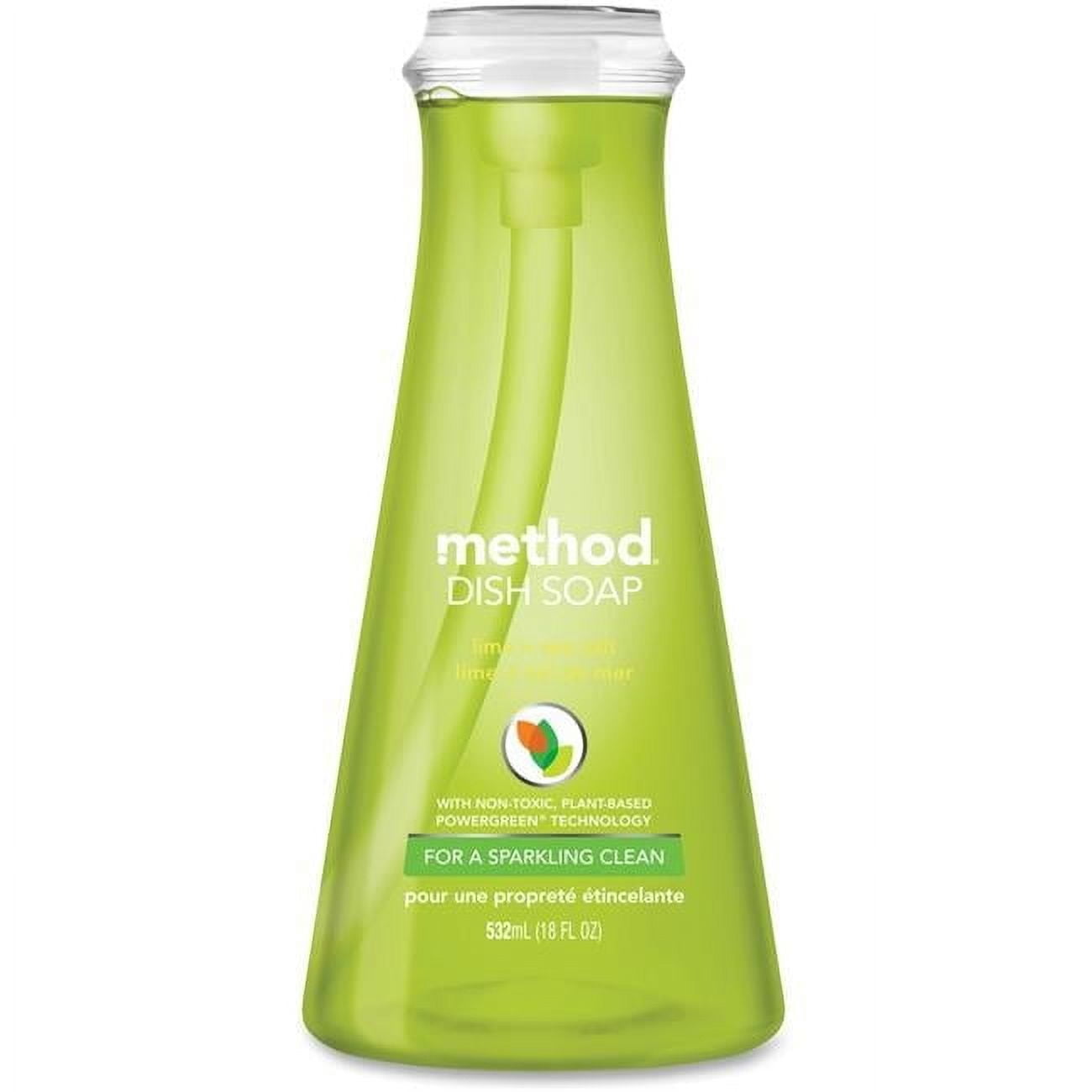 Method Detergent Dish Soap, Lime & Sea Salt - Light Willow Green ...