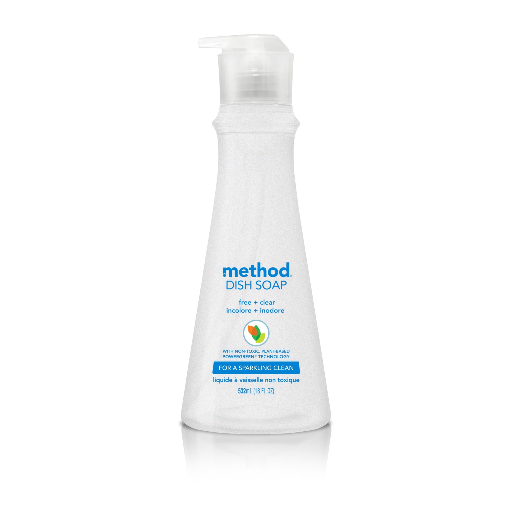 Method Dish Soap, Free + Clear, 18 oz - Walmart.com