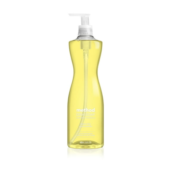 Method Gel Dish Soap, Lemon Mint, Ultra Grease-Fighting, 18 Ounce ...