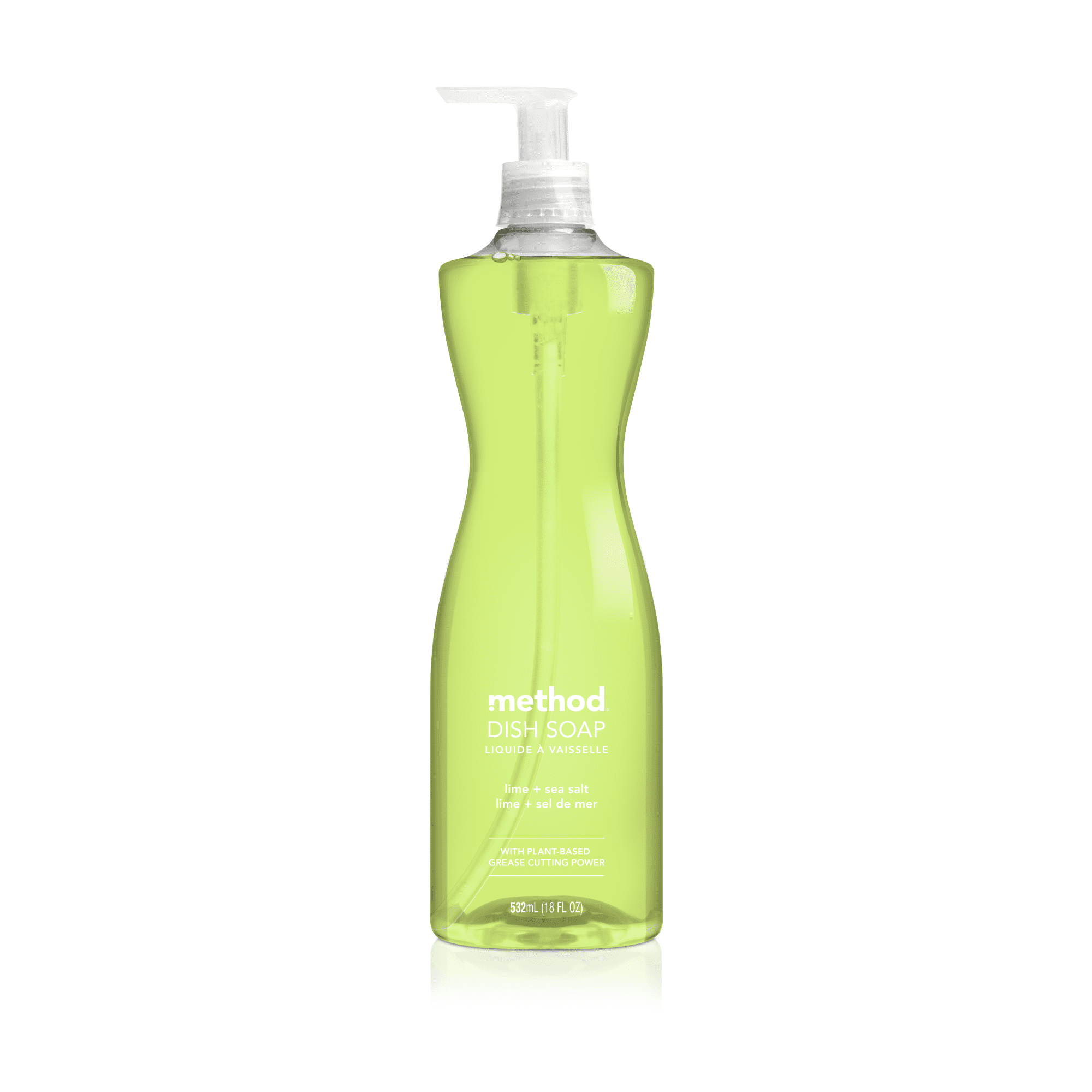 Method Dish Soap, Lime + Sea Salt, 18 Ounce, Plant-Based, Cruelty Free ...