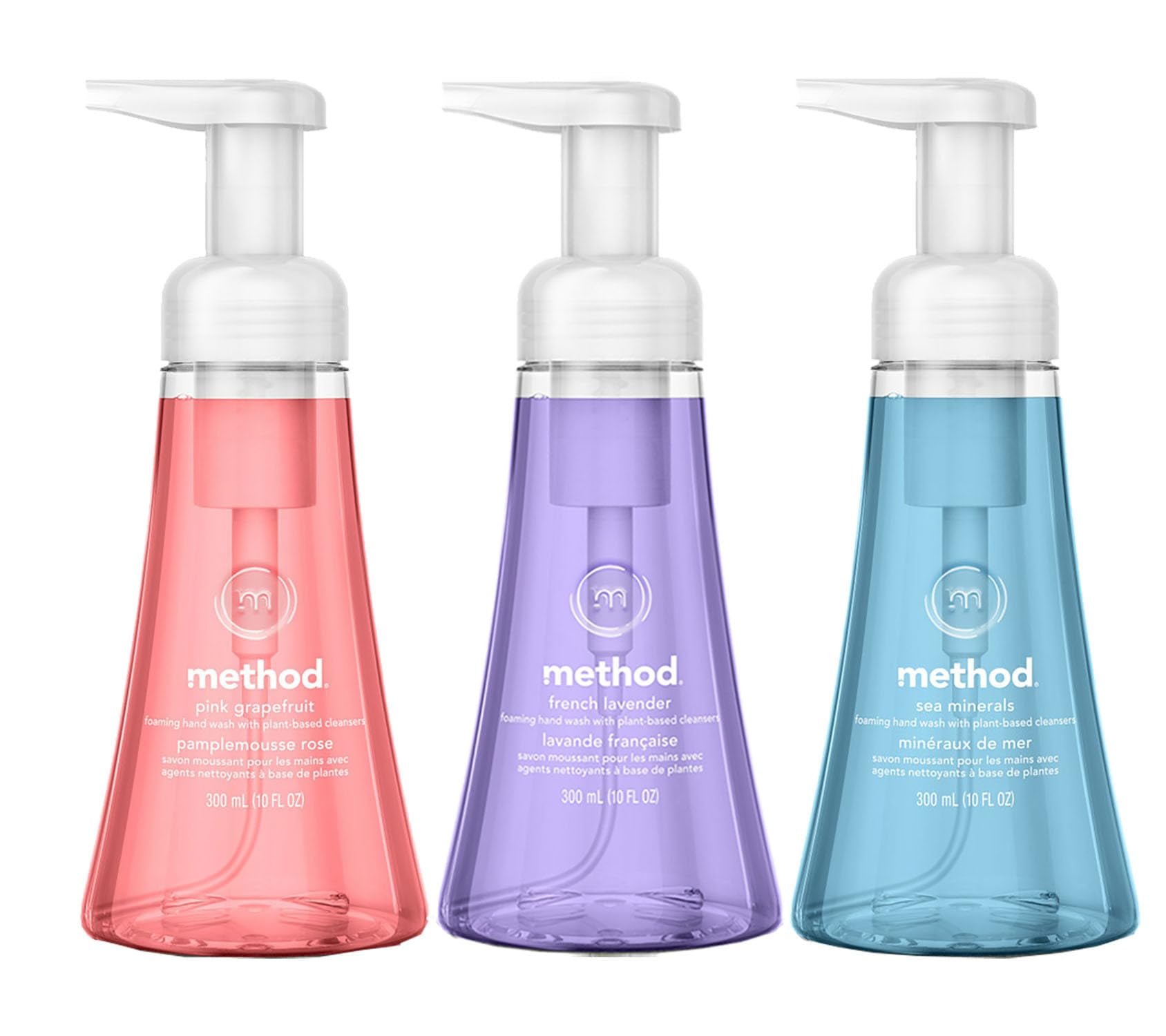 Method Foaming Hand Soap 3 HYZ01 Scent Variety Pack, Pink Grapefruit ...