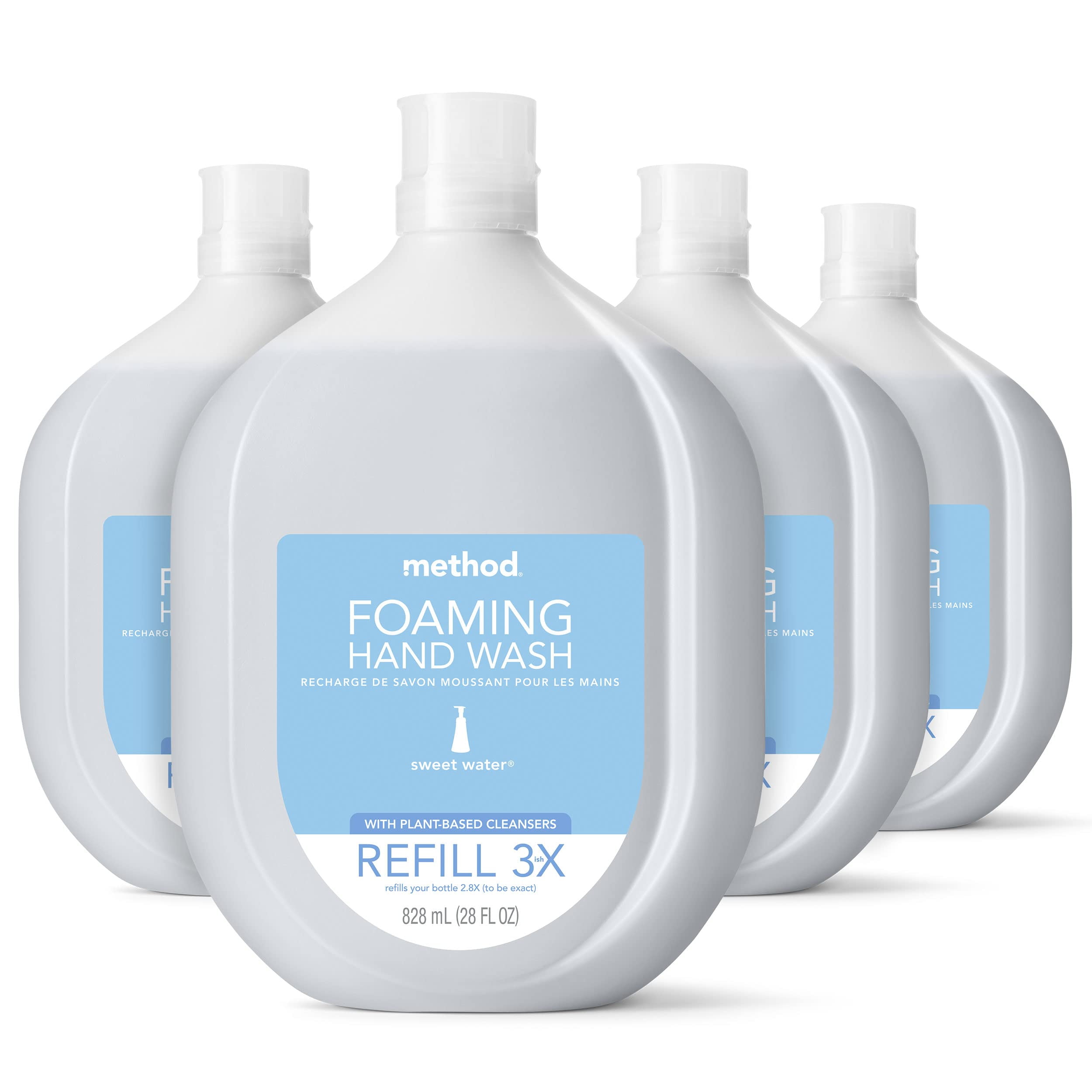 Method Foaming Hand Soap Refill, Sweet Water, Recyclable Bottle, 28 Fl ...
