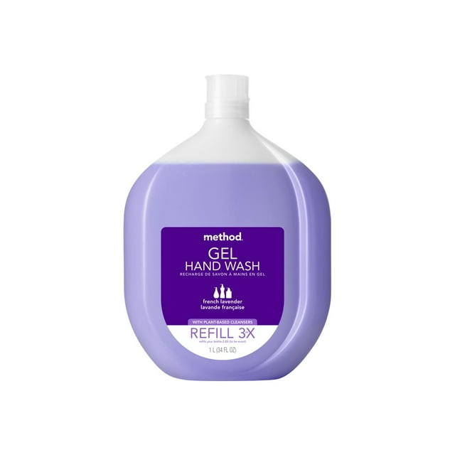 Method French Lavender Scent Gel Hand Wash Refill 34 oz - Walmart.com