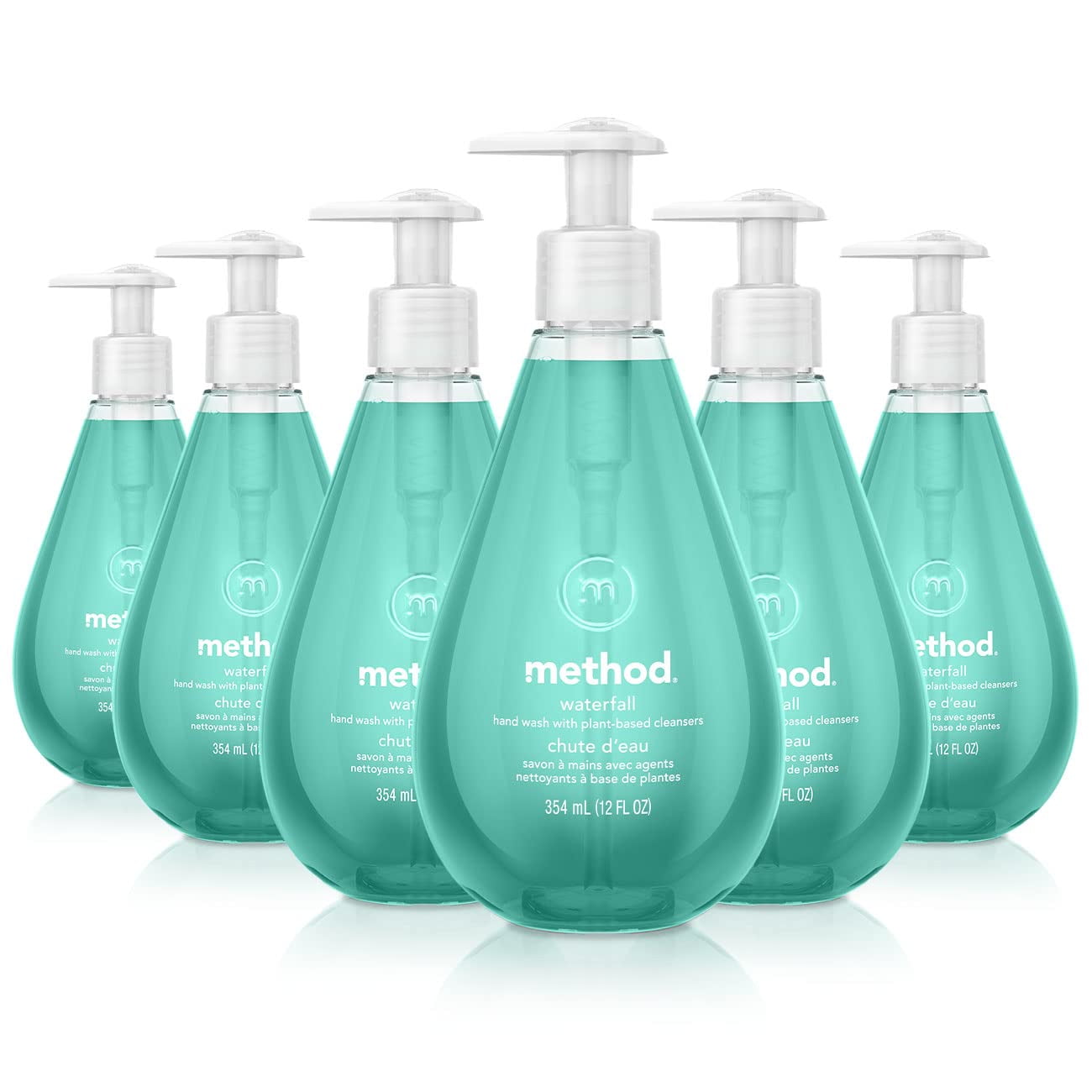 Method Gel Hand Soap, Waterfall, Biodegradable Formula, 12 Fl Oz (Pack ...