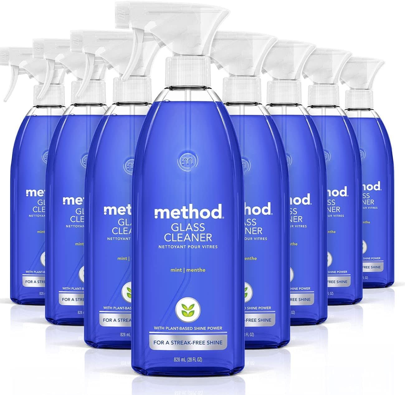 Method Glass Cleaner, Mint, 28 Ounces, 8 pack, Packaging May Vary ...