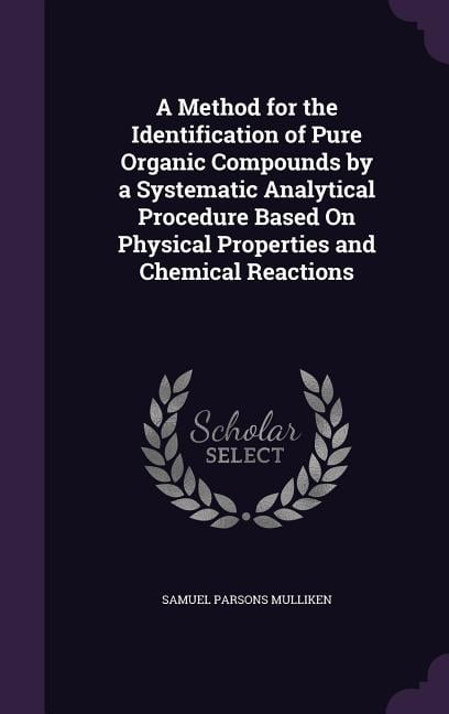 A Method for the Identification of Pure Organic Compounds by a ...