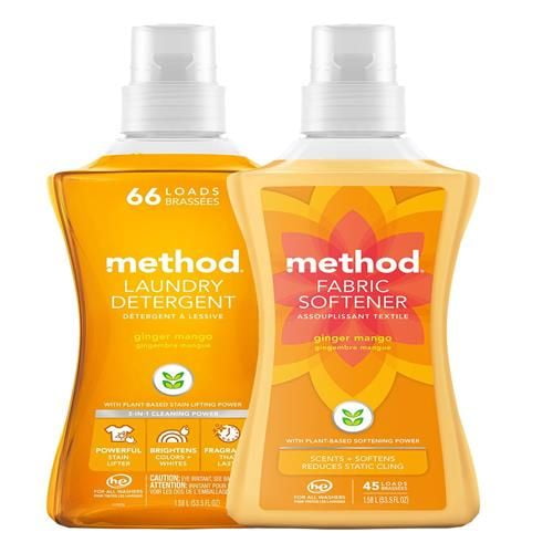 Method Laundry Variety Pack Laundry Detergent, Fabric Softener 53.5 Fl ...