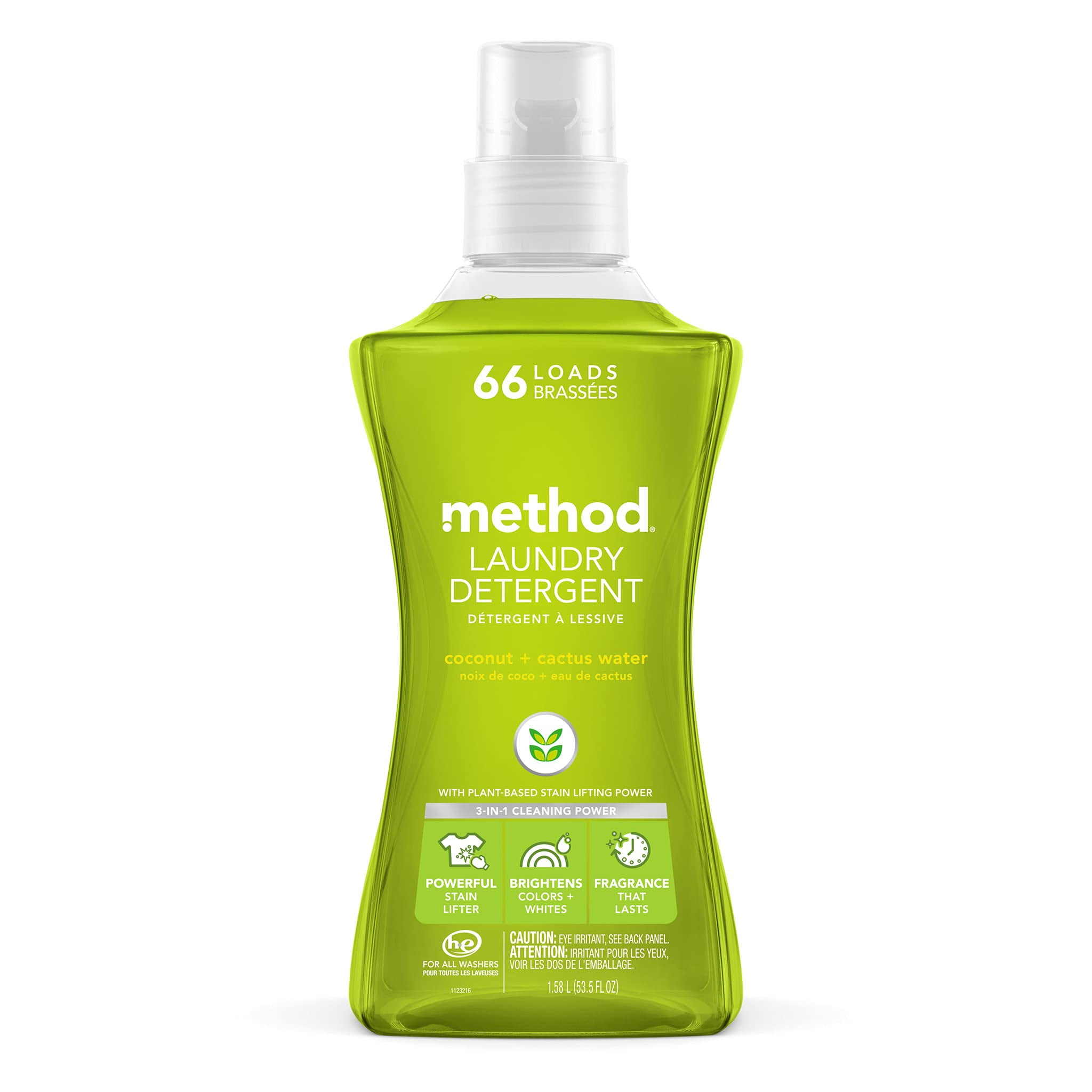 Method Liquid Laundry Detergent, Coconut Cactus Scent, Hypoallergenic ...