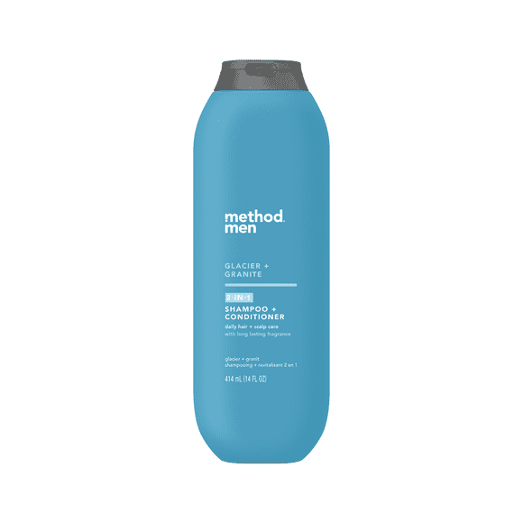 Method Men 2 in 1 Daily Shampoo + Conditioner, Glacier + Granite, 14 fl ...