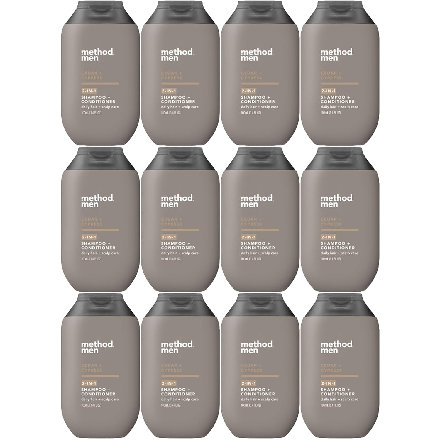 Method Men 2-in-1 Shampoo + Conditioner, Cedar + Cypress, 3.4 fl oz ...