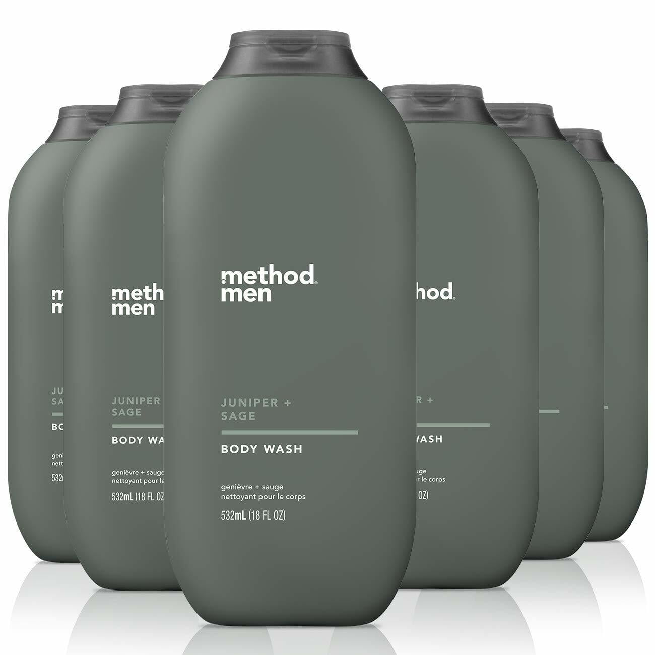 Method Mens Body Wash Juniper + Sage 6 Count - Walmart.com