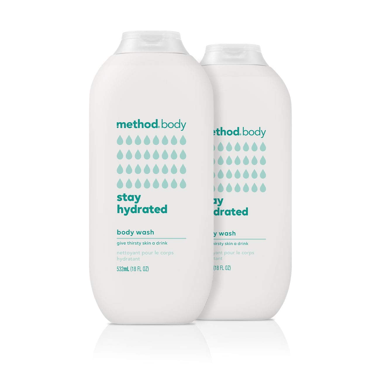 Method Method Body Wash, Stay Hydrated, 18 Ounces, 2 Pack, Stay ...