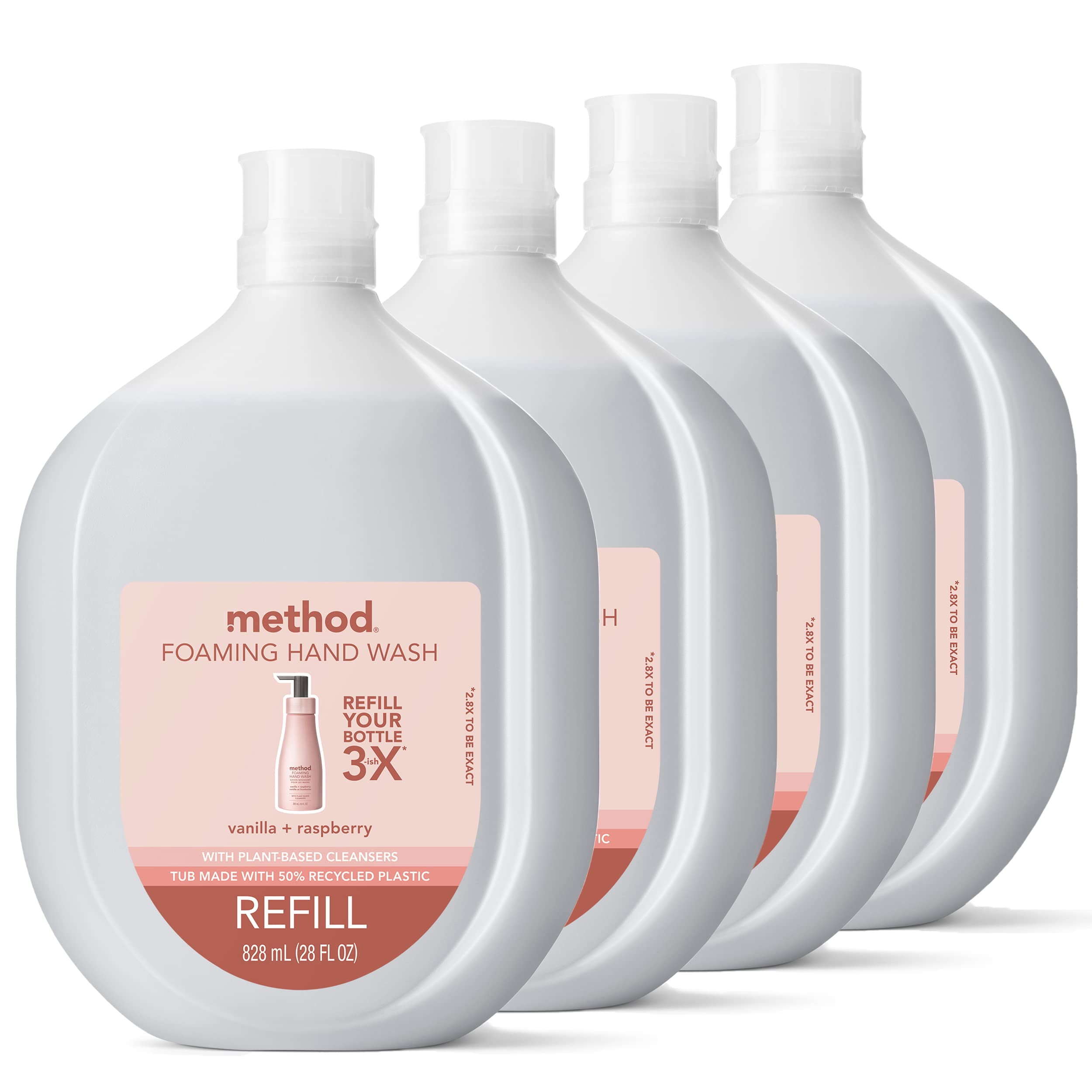Method Premium Foaming Hand Wash Refill, Vanilla + Raspberry ...