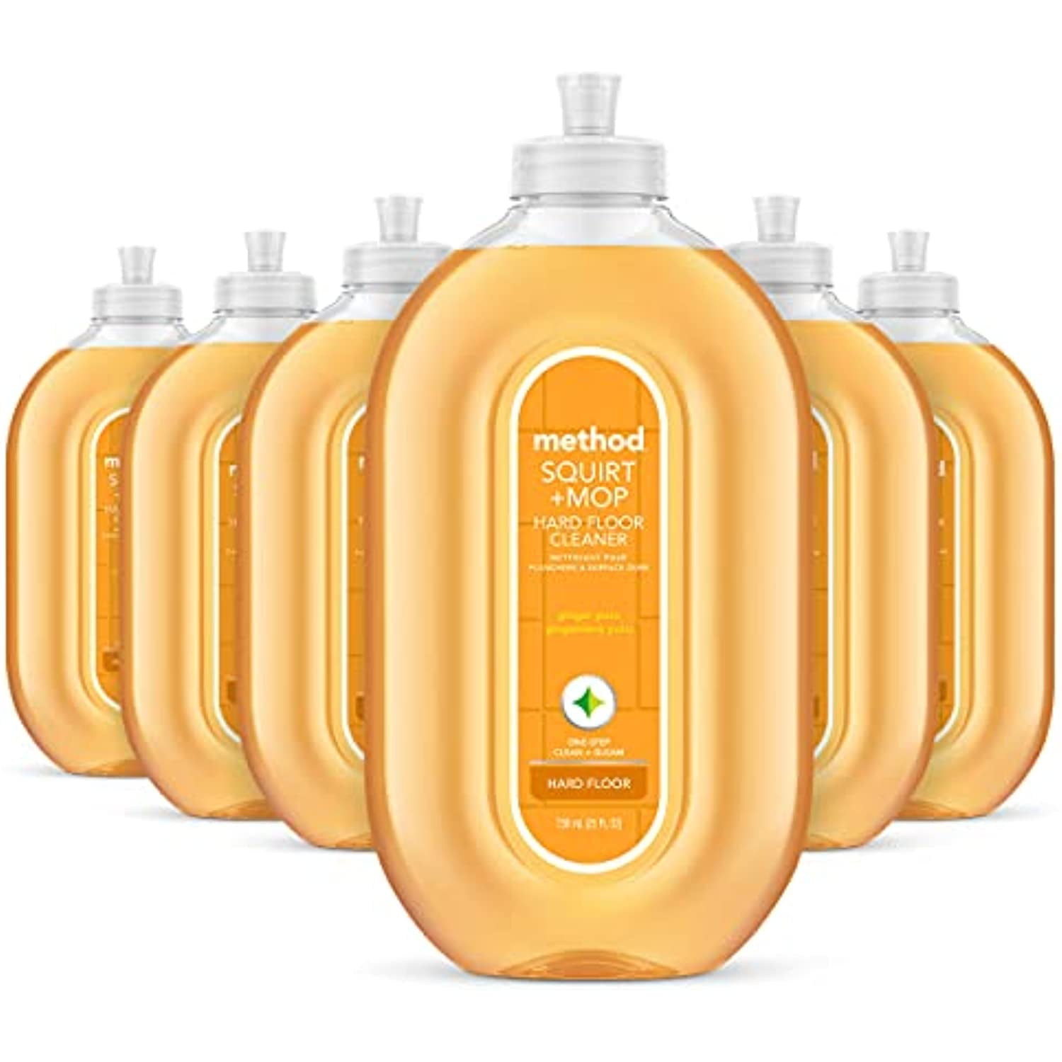 Method Squirt + Mop Hard Floor Cleaner, Ginger Yuzu, 25 Ounce, 6 Pack ...