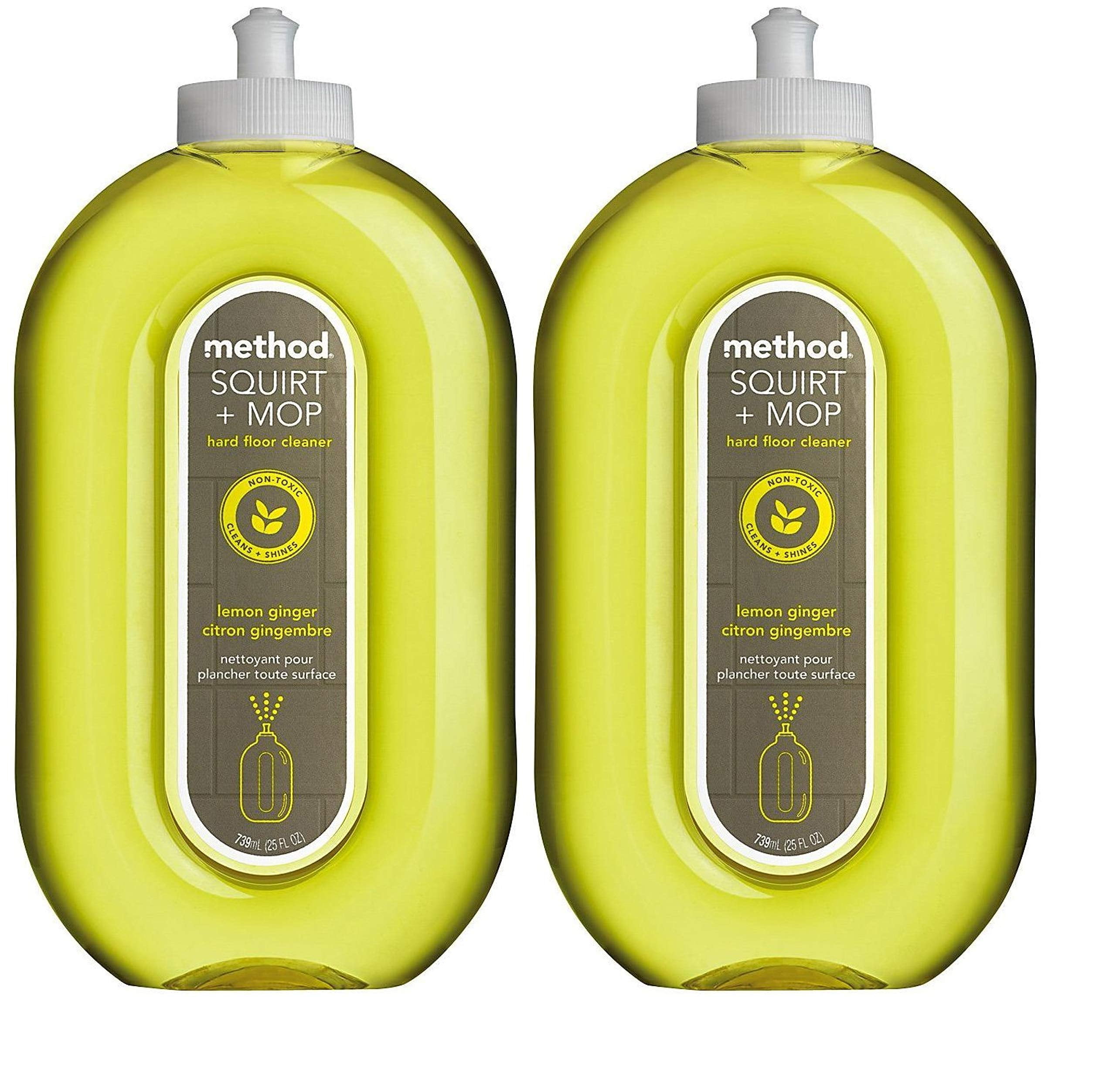 method Squirt & Mop Hard Floor Cleaner, Lemon Ginger, 25 oz, 2 Pack ...